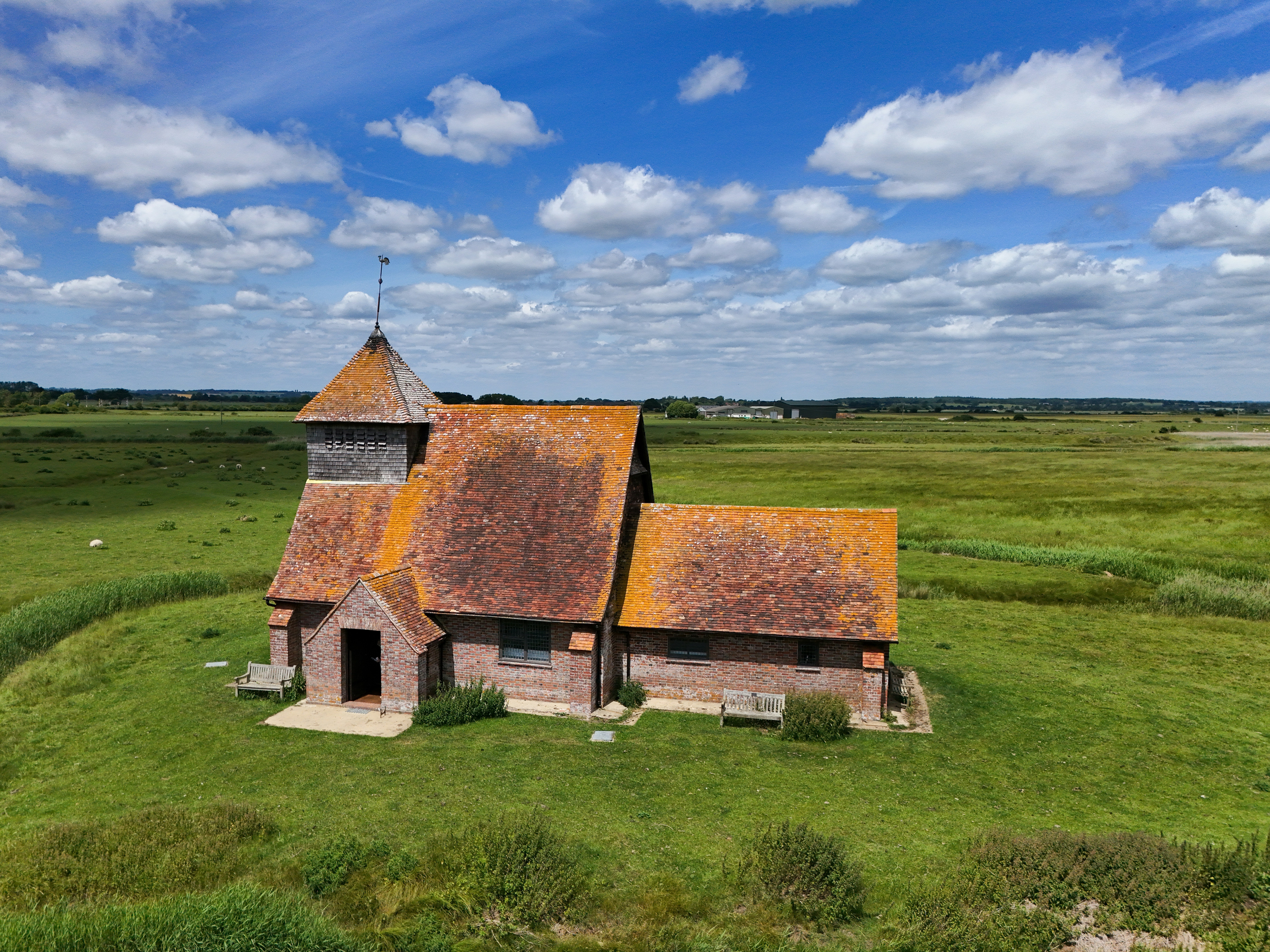 Brick Chapel Amid Open Prairie