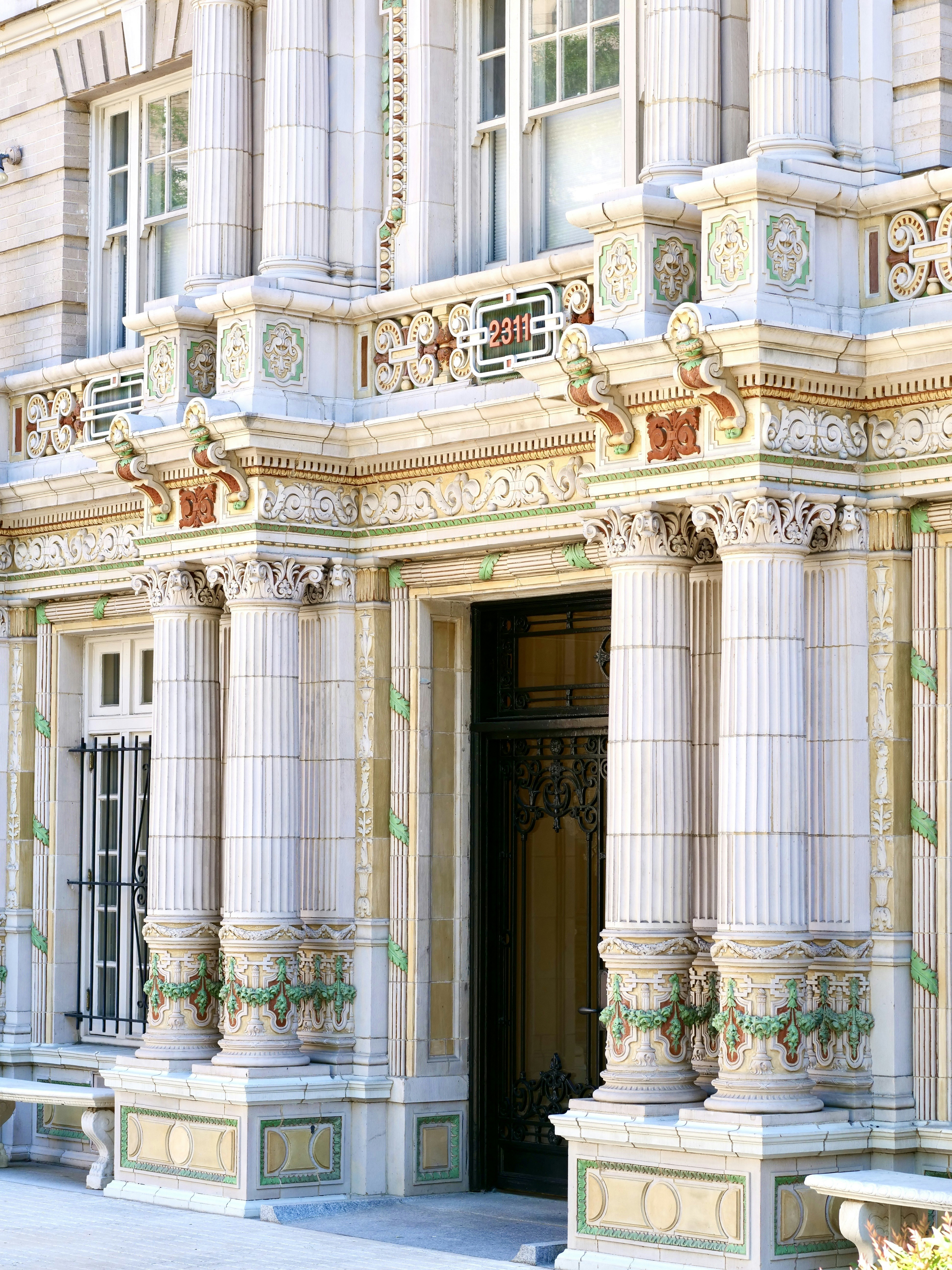 Ornamental building entrance