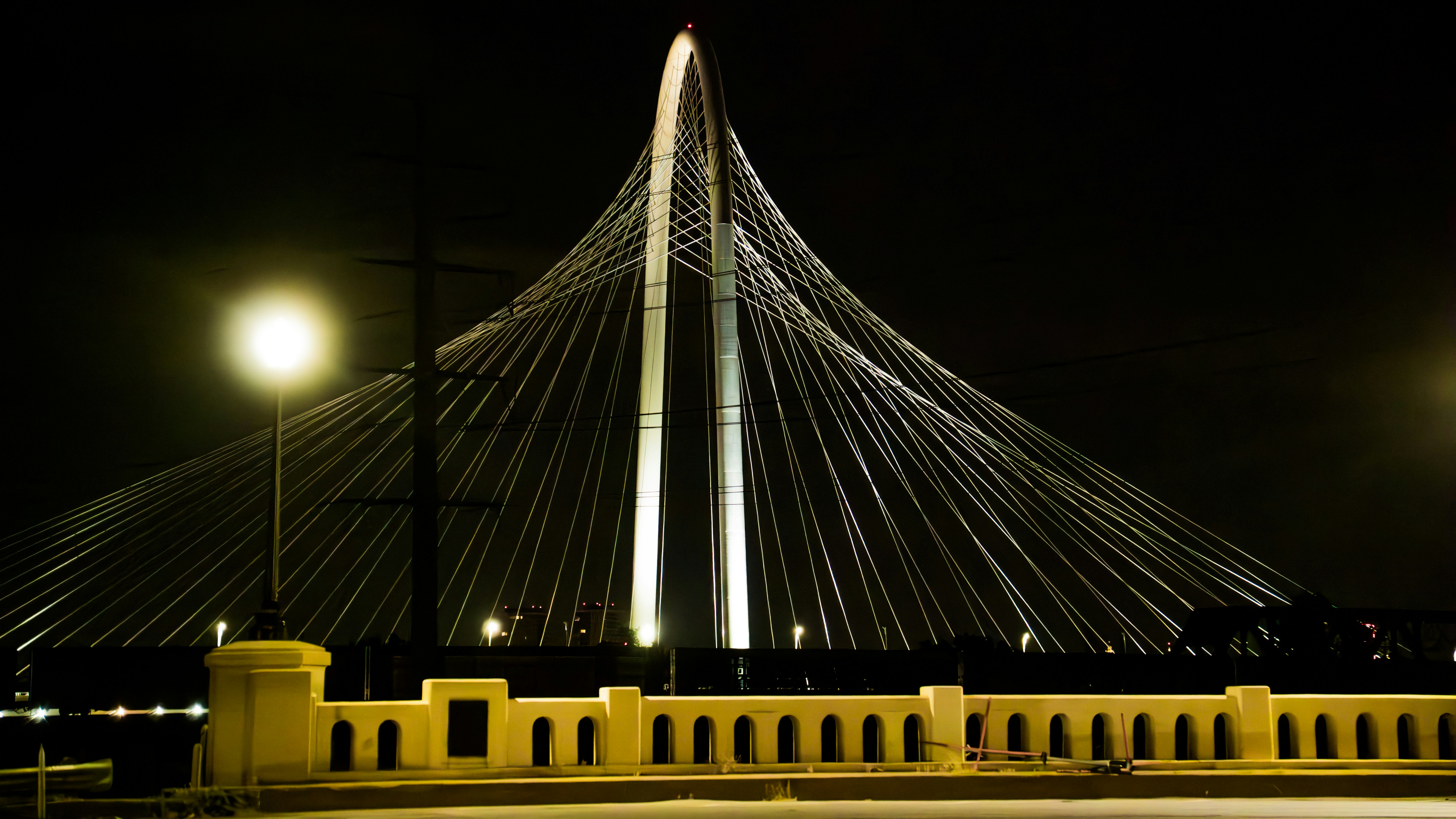 Glow over the Cable-strewn Span