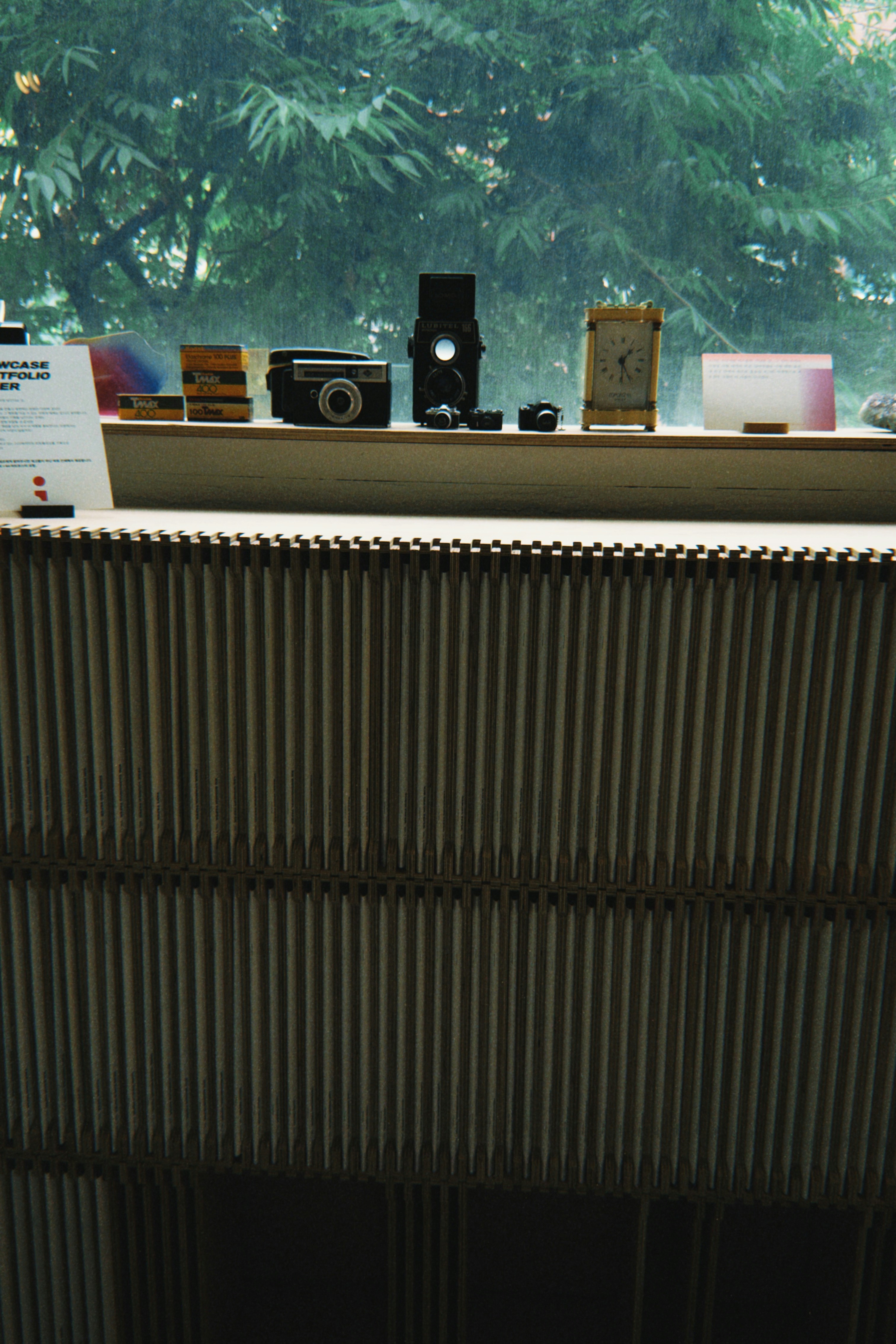 Retro Camera Ensemble on a Sunny Window Sill