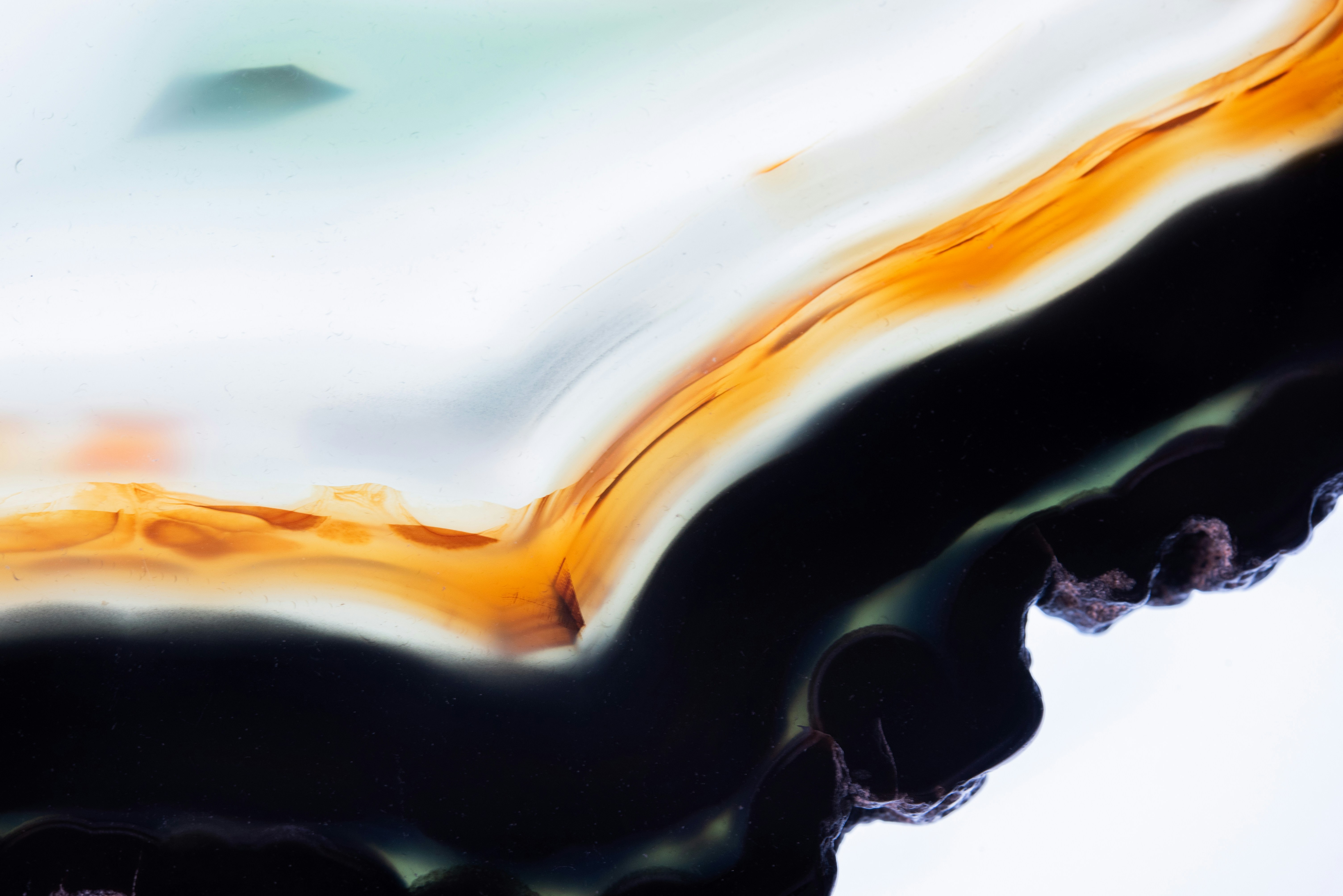 Silk Flow of Lava: Iridescent Fringe Across the Edge