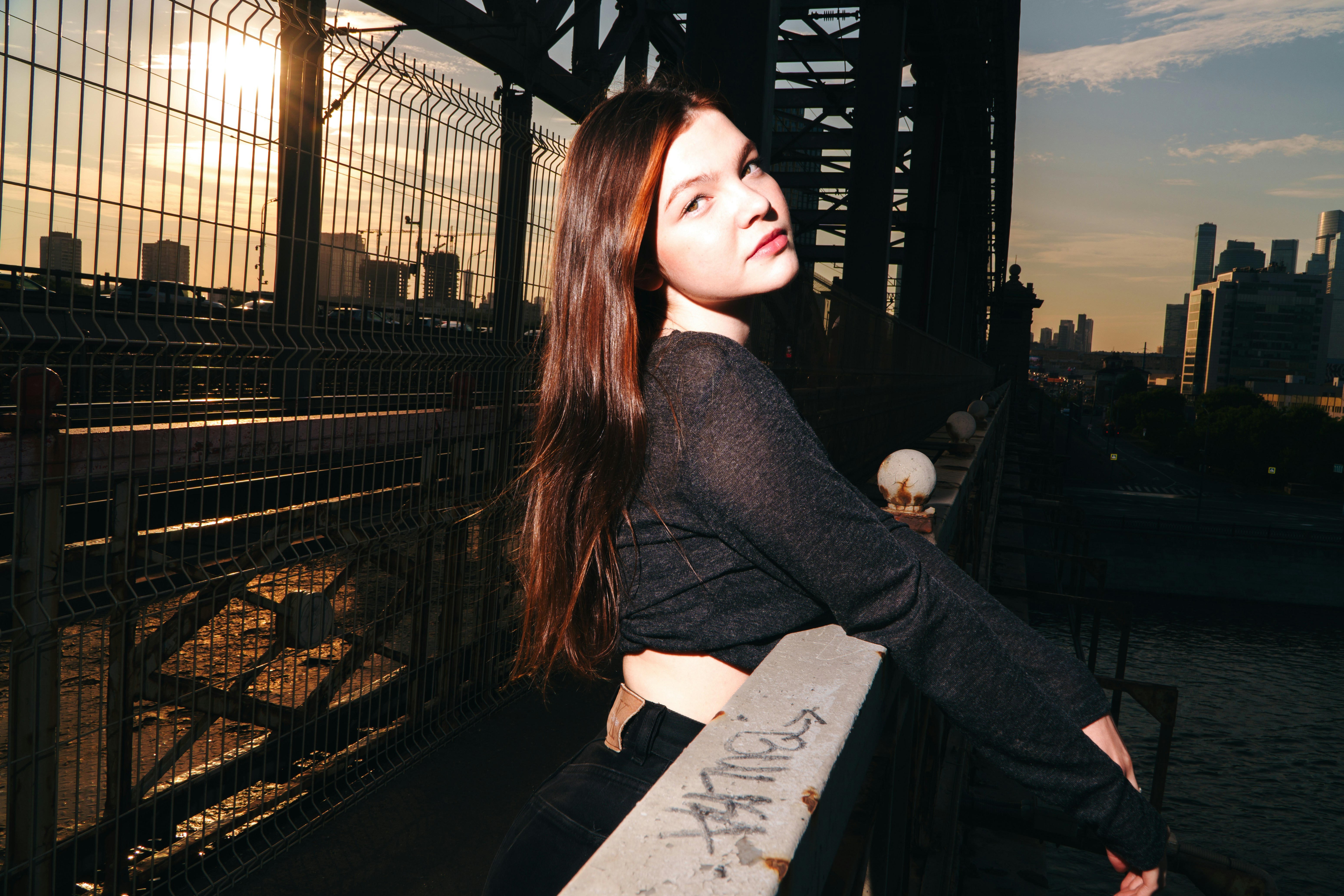 Evening on the Bridge: Gaze into the City Edge