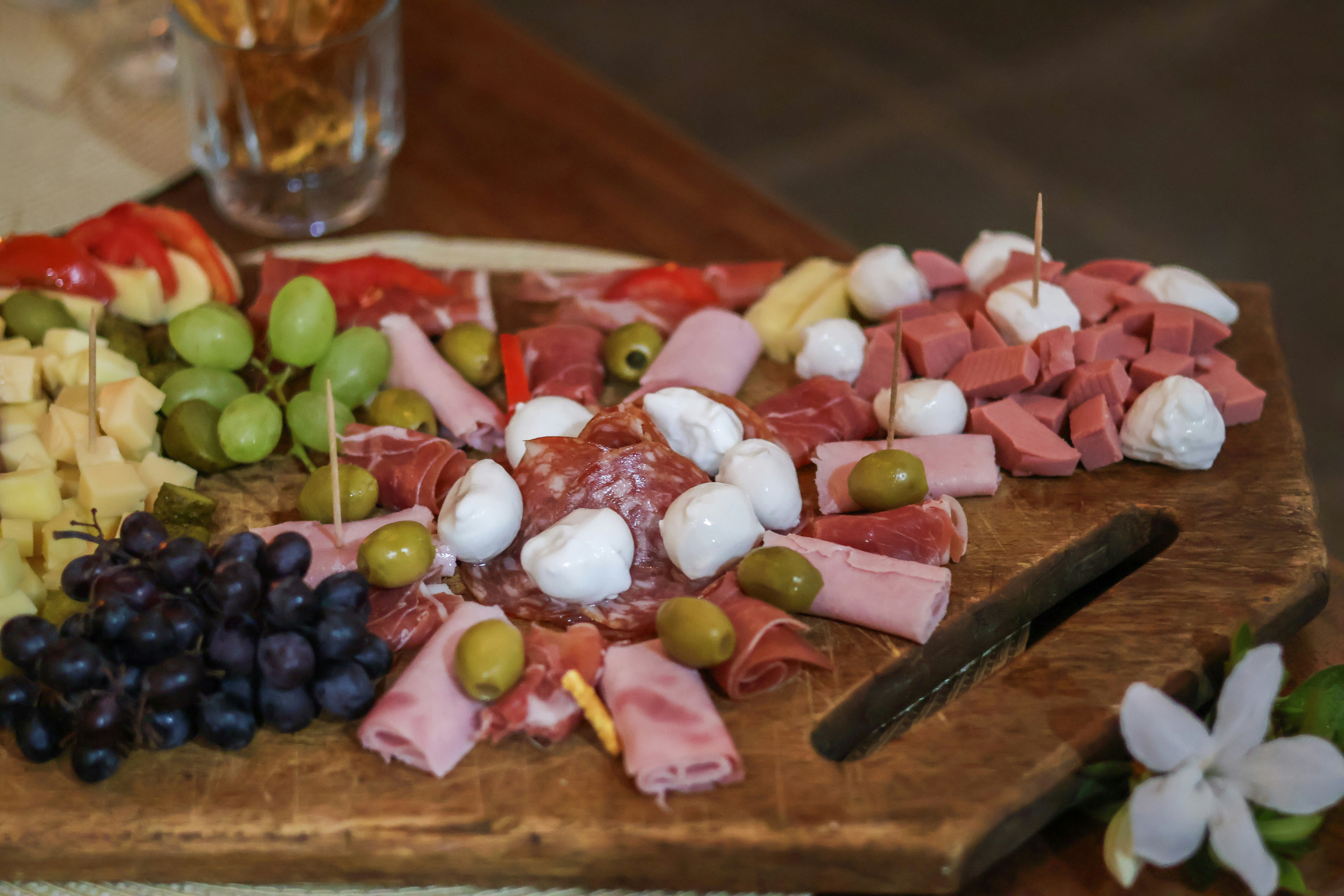 Charcuterie Marvel on a Rustic Board