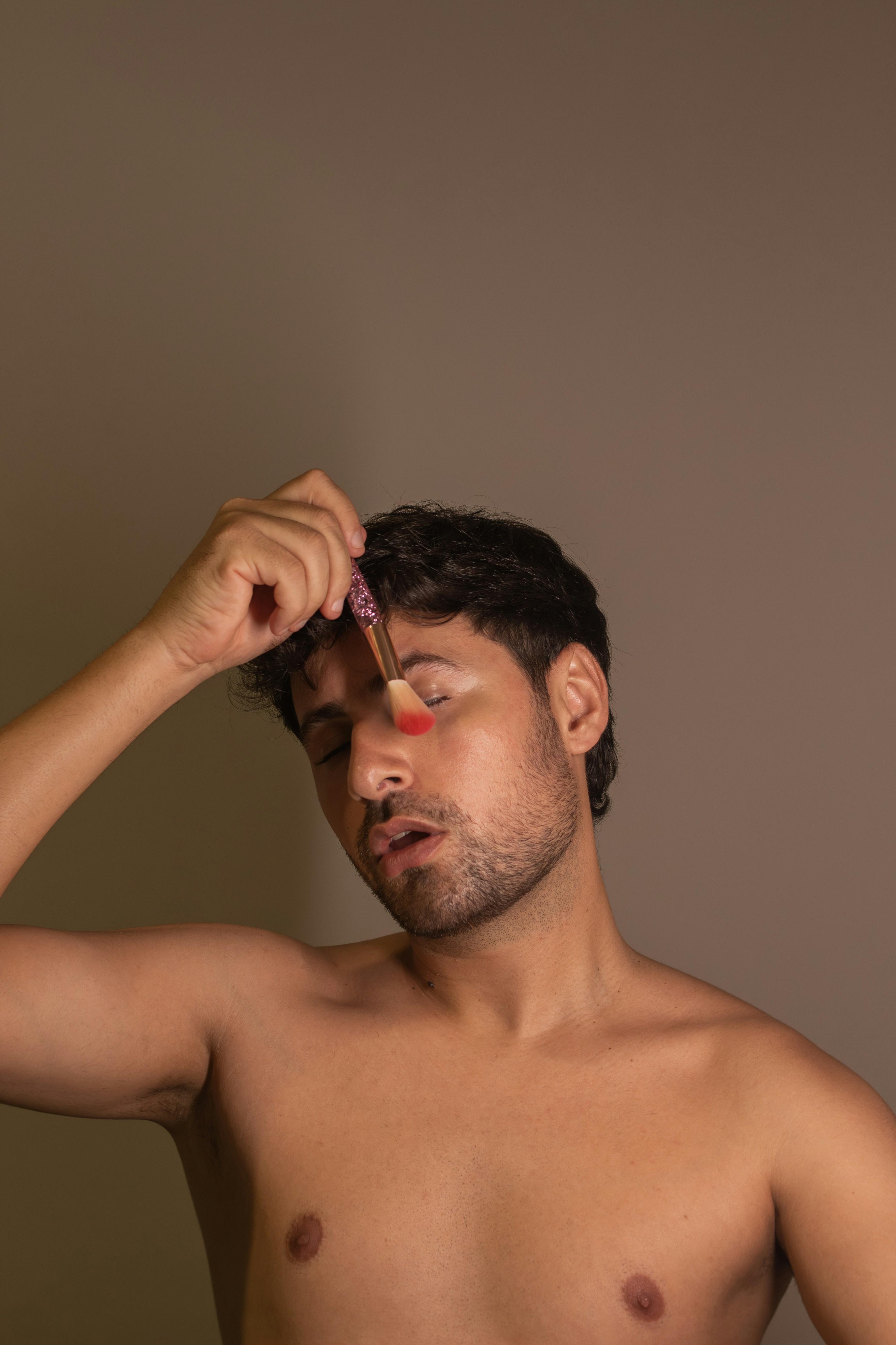 BrushStroke of Intimacy: A Quiet Moment in Color