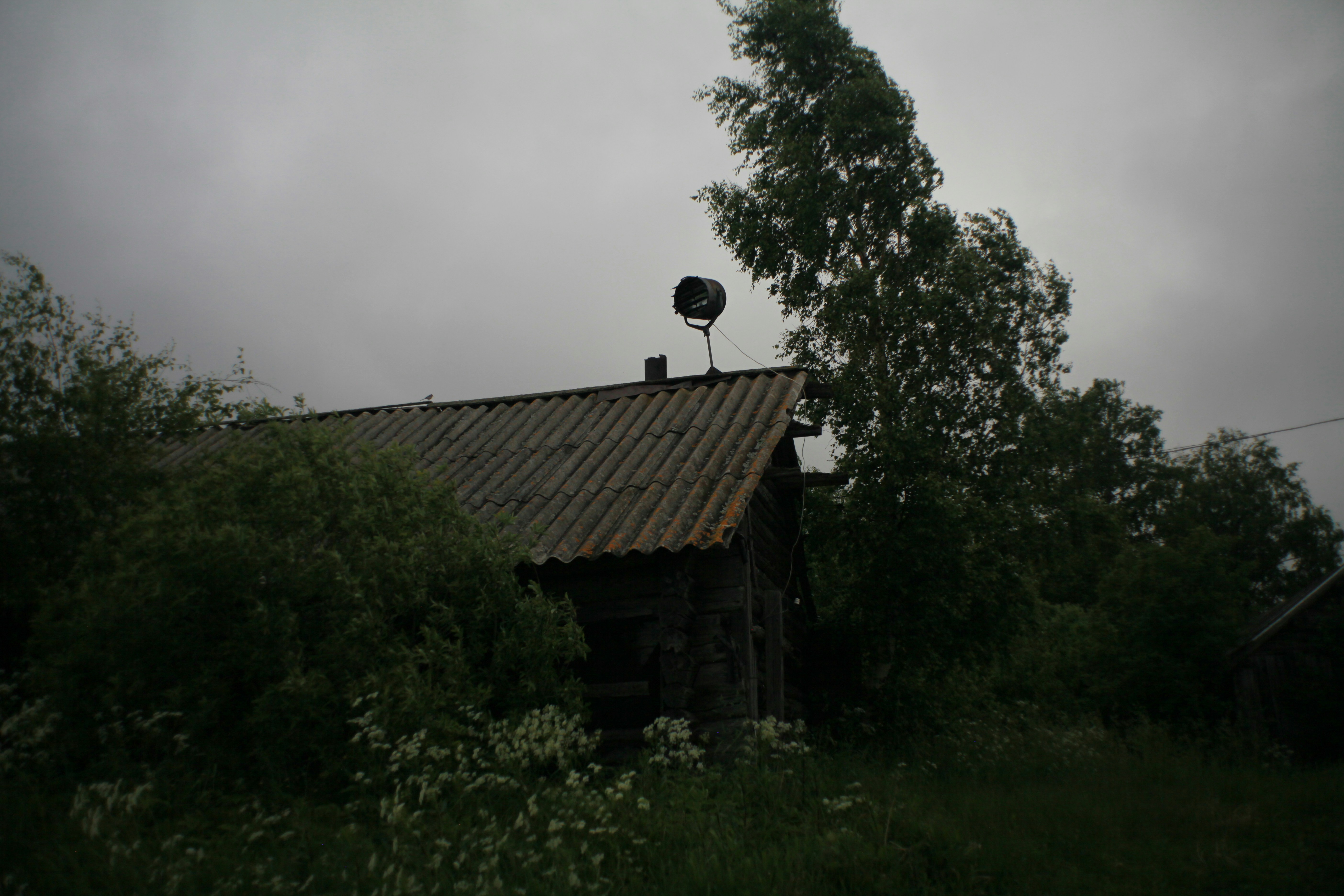 Drowsy Farmstead Under Overcast Skies