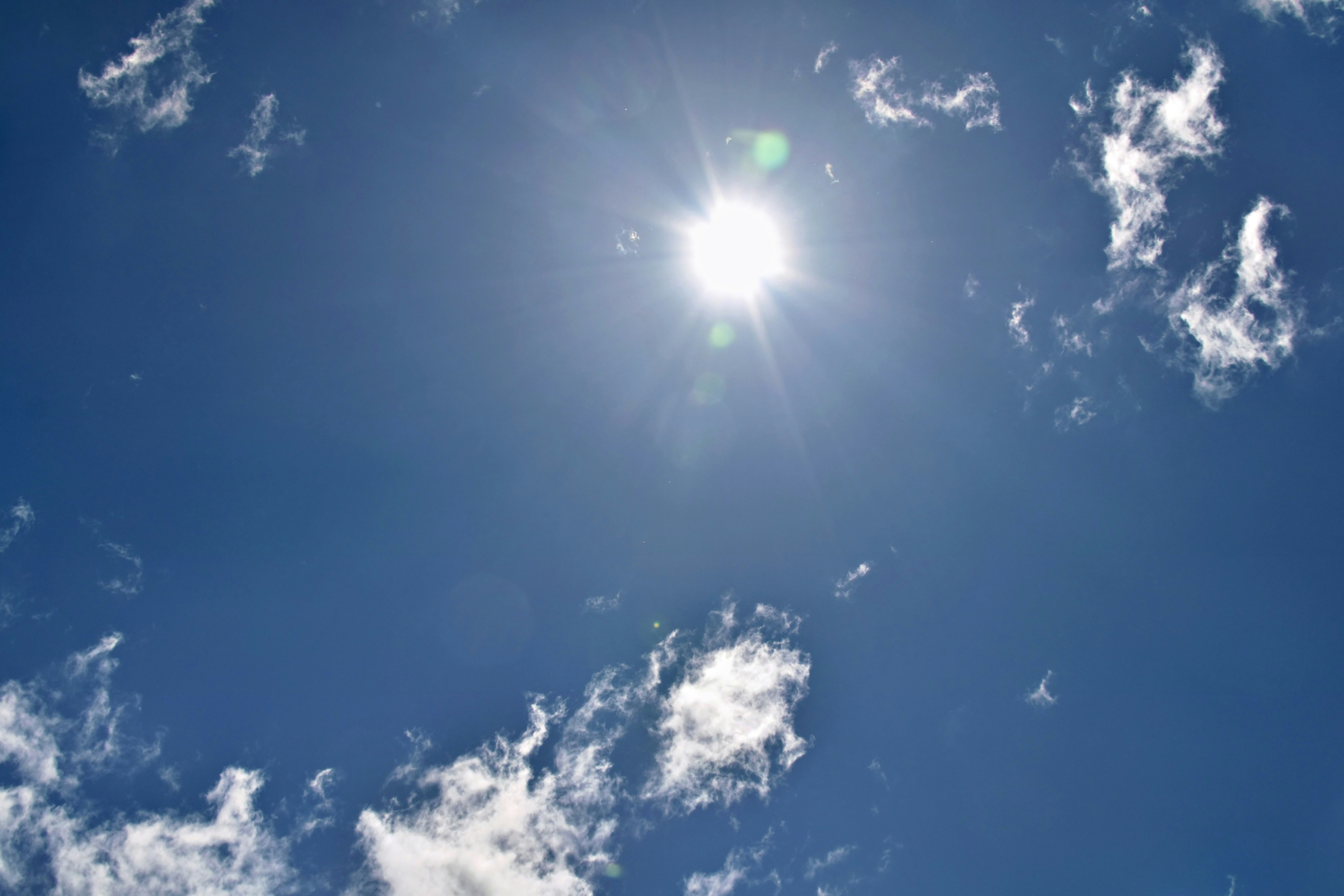 Leading Light: Sunburst in a Clear Sky