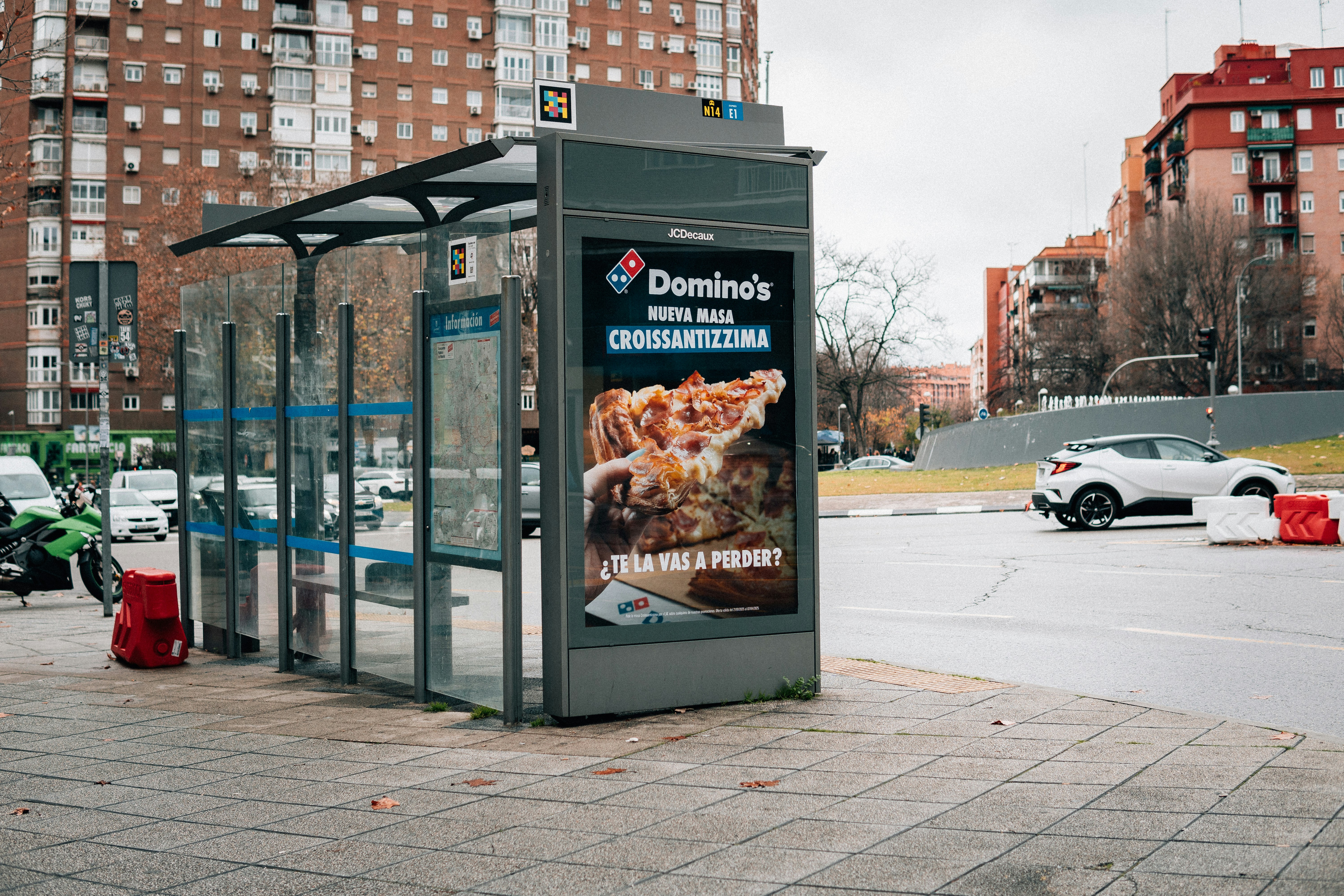 Domino’s at the Bus Stop: A Quiet Urban Moment