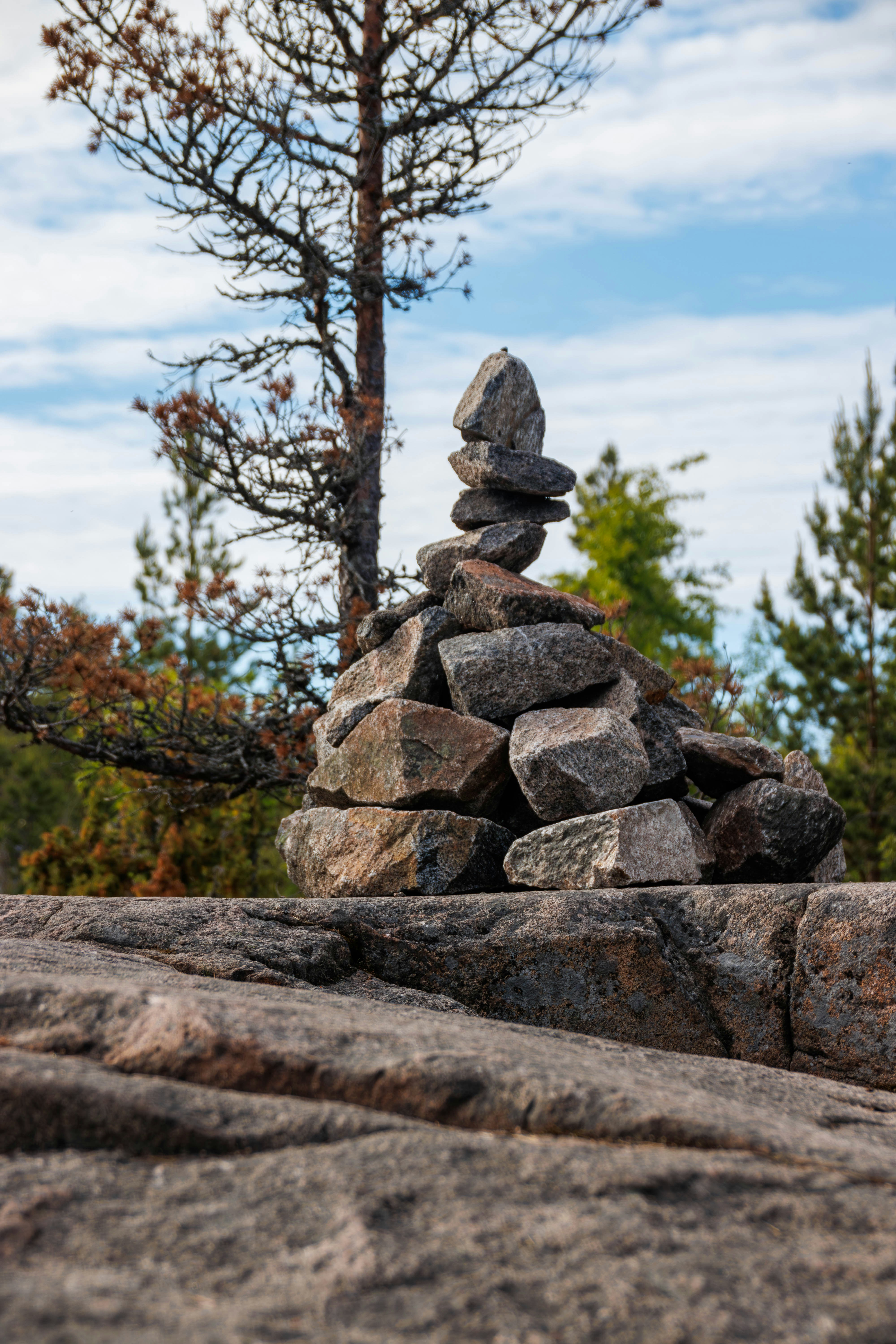 Stone Stack at the Edge of Silence