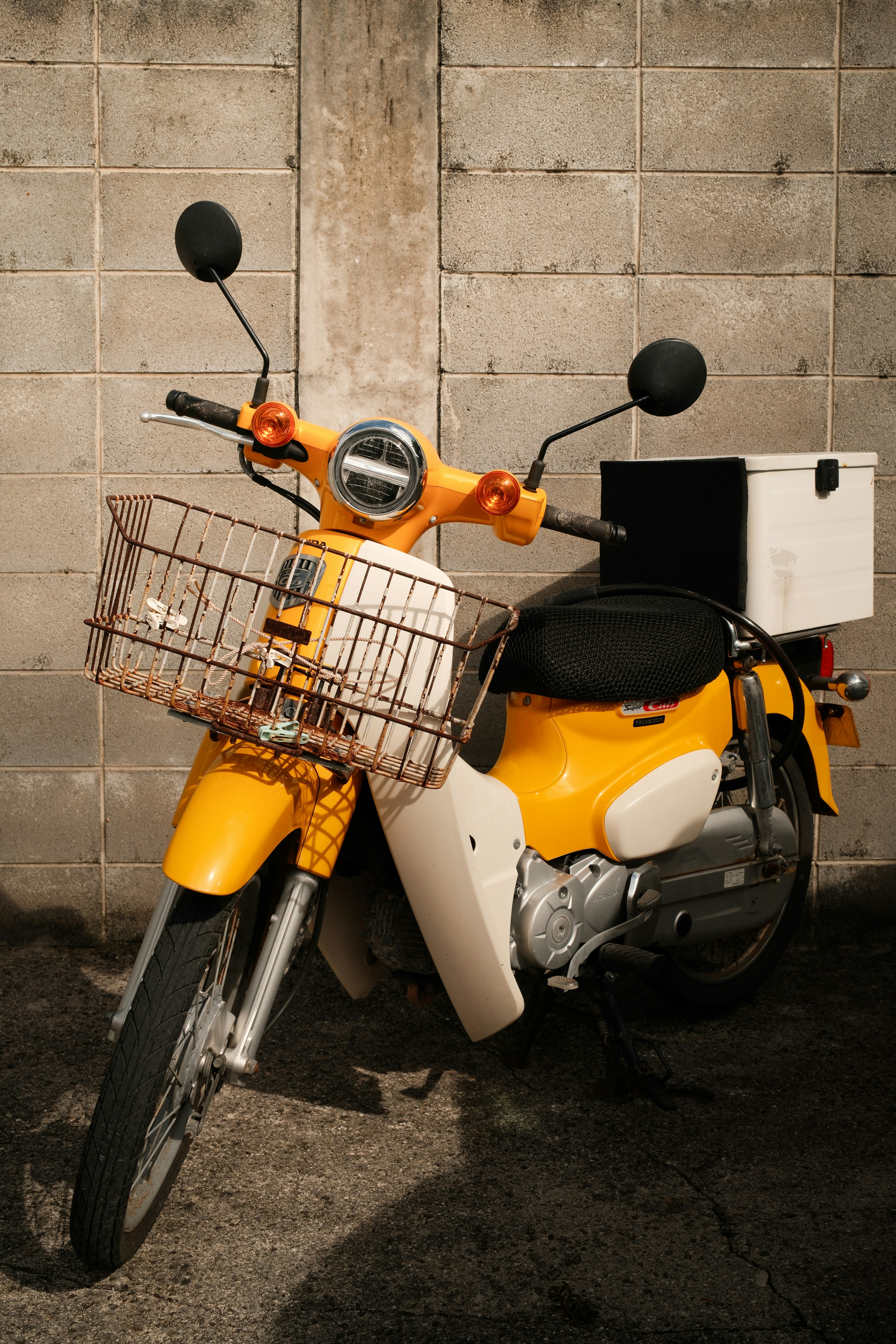 Yellow motorbike