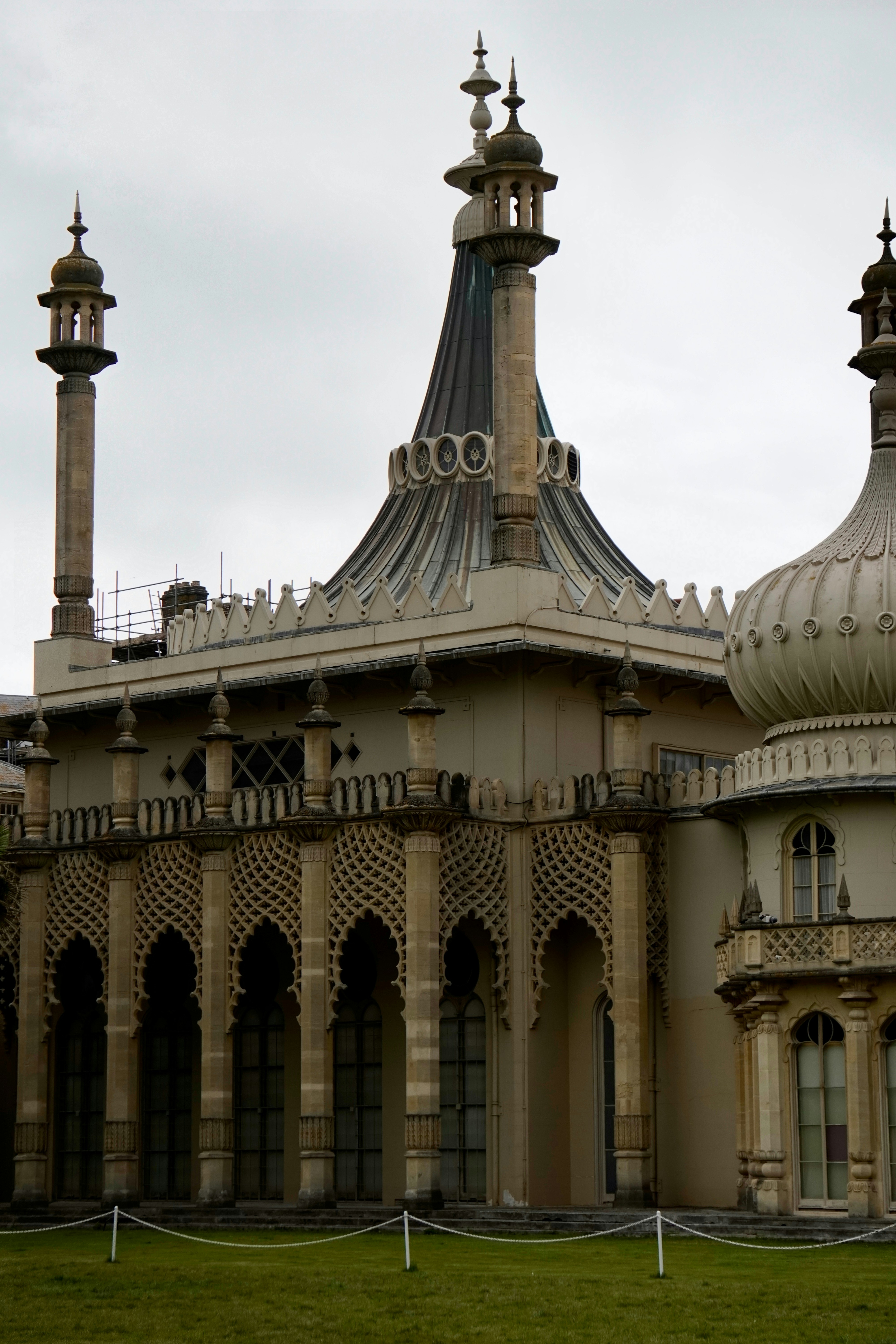 Elegant Moorish Revival Dome Rising Over Decorative Facades