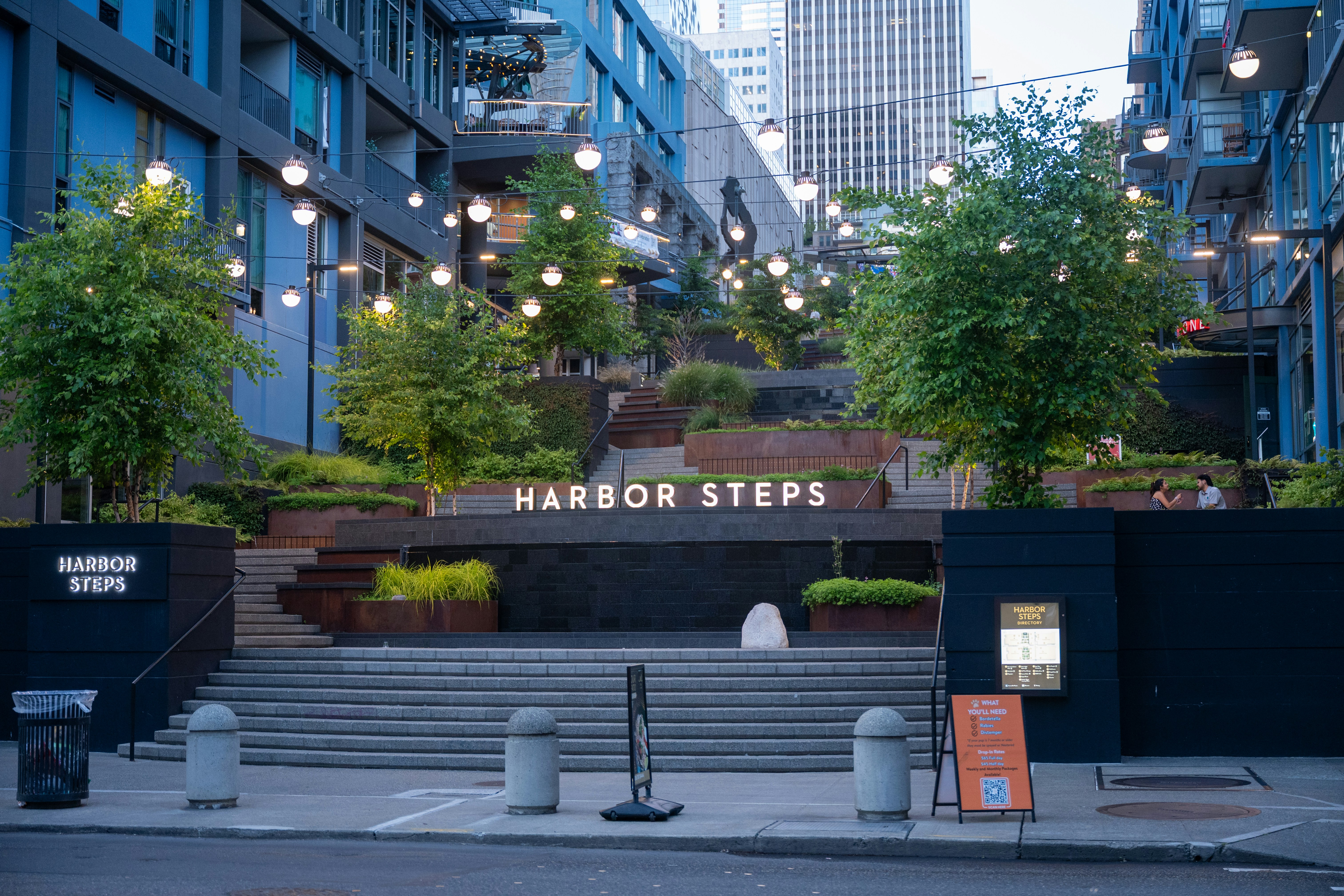Evening Glow Over Harbor Steps