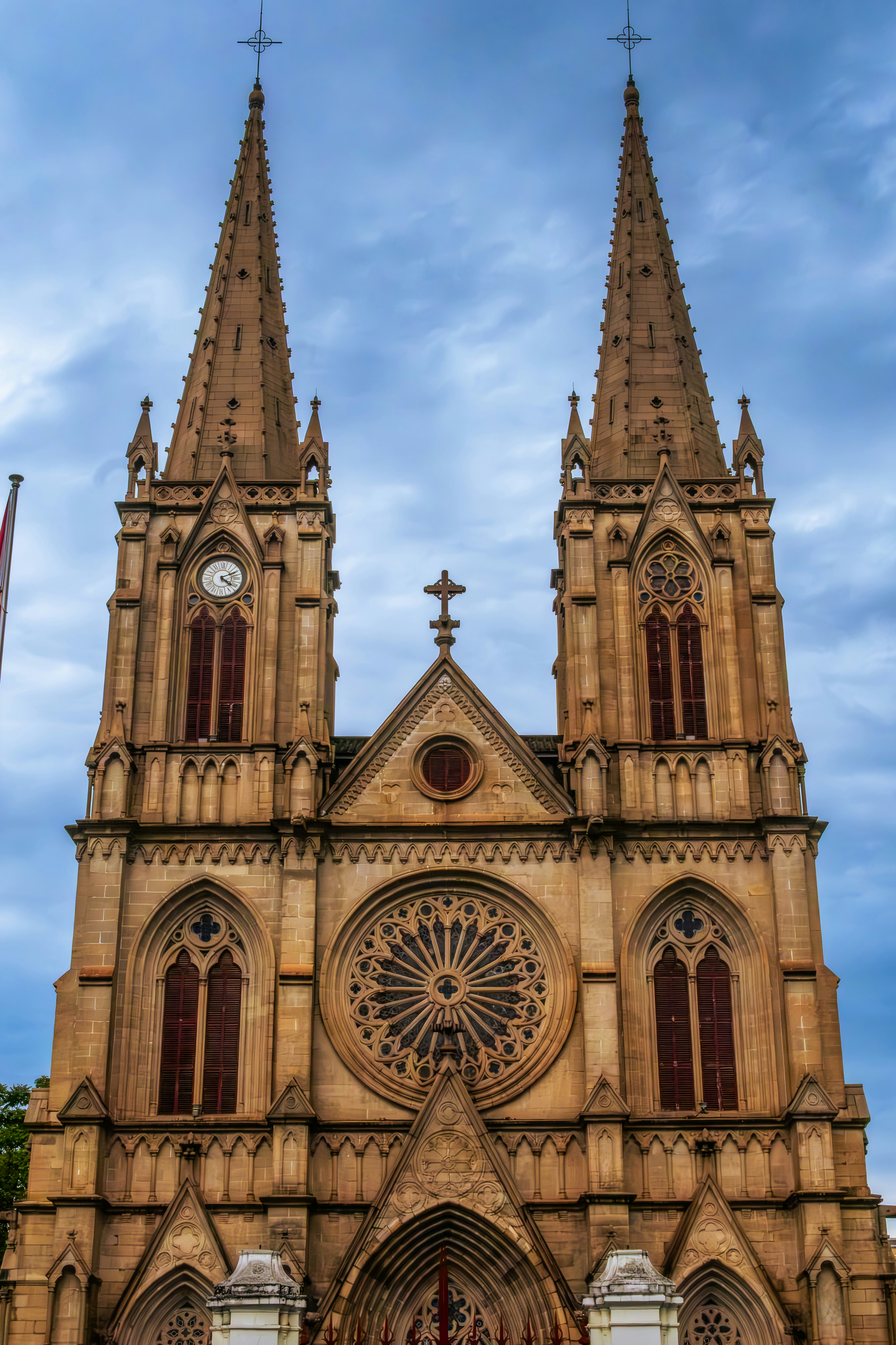 Twin-spired Cathedral at Twilight