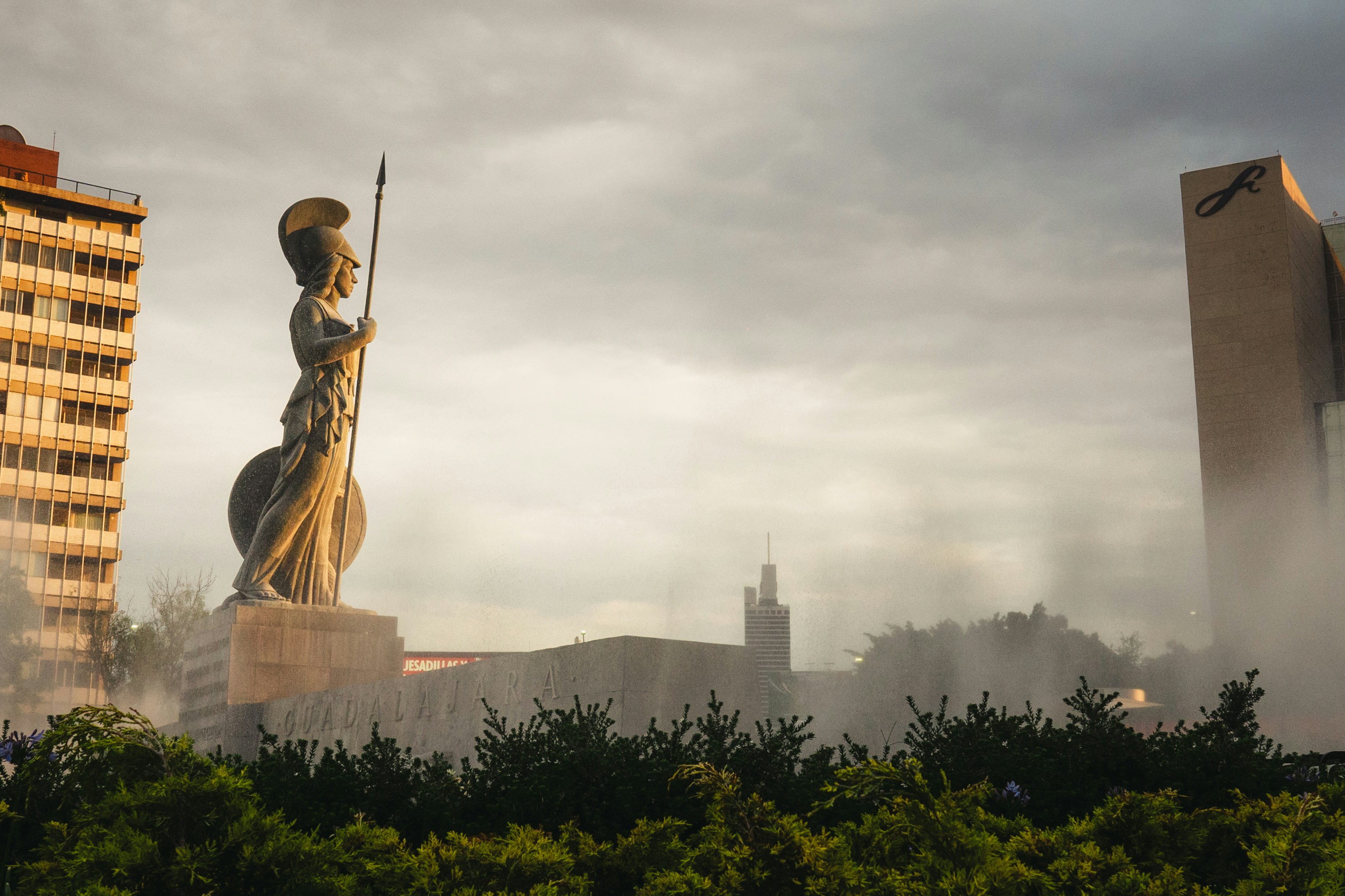 Morning Mist over the City’s Sentinel