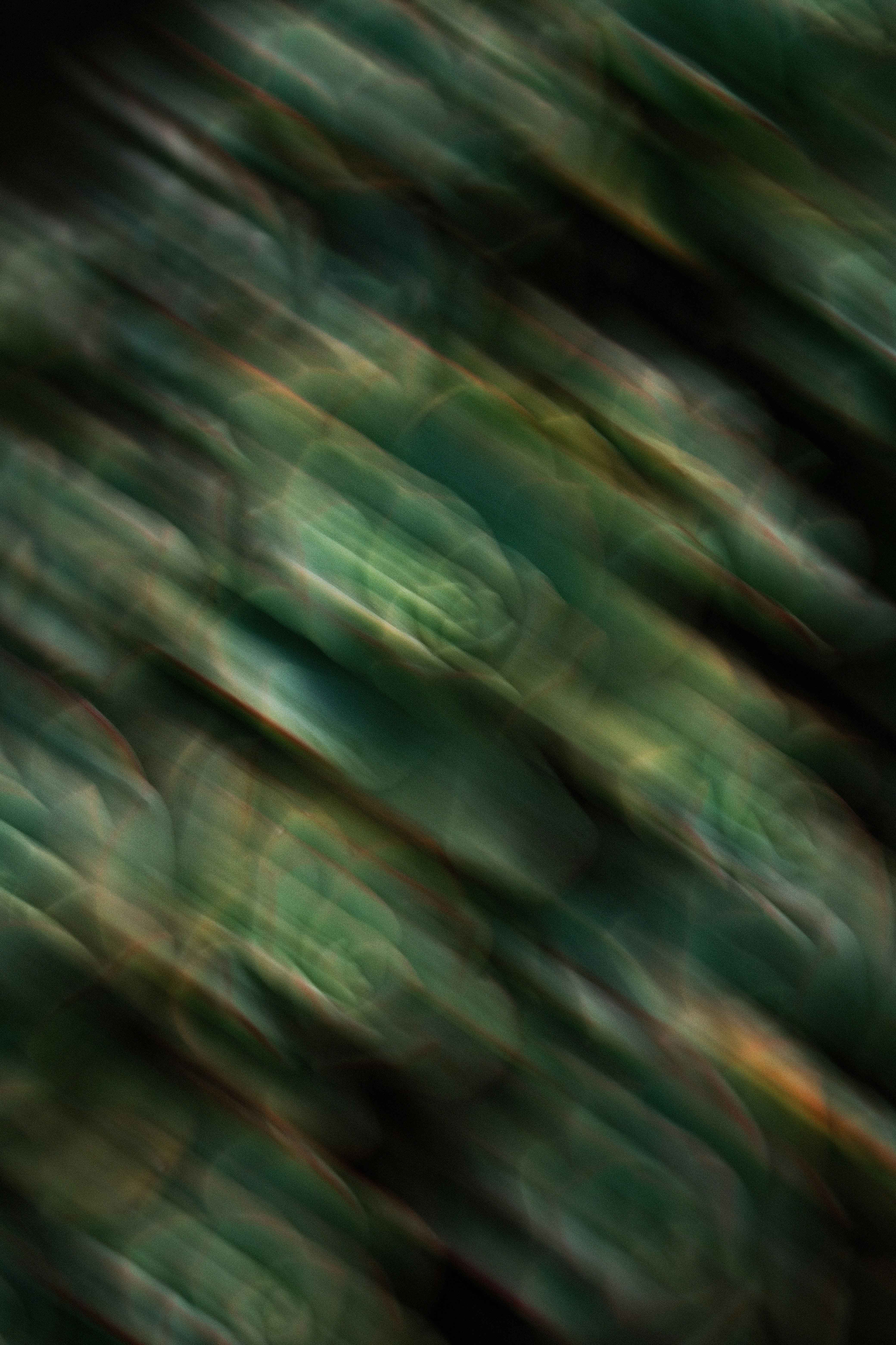 Blur of Leaves in Motion: Abstract Green Veil