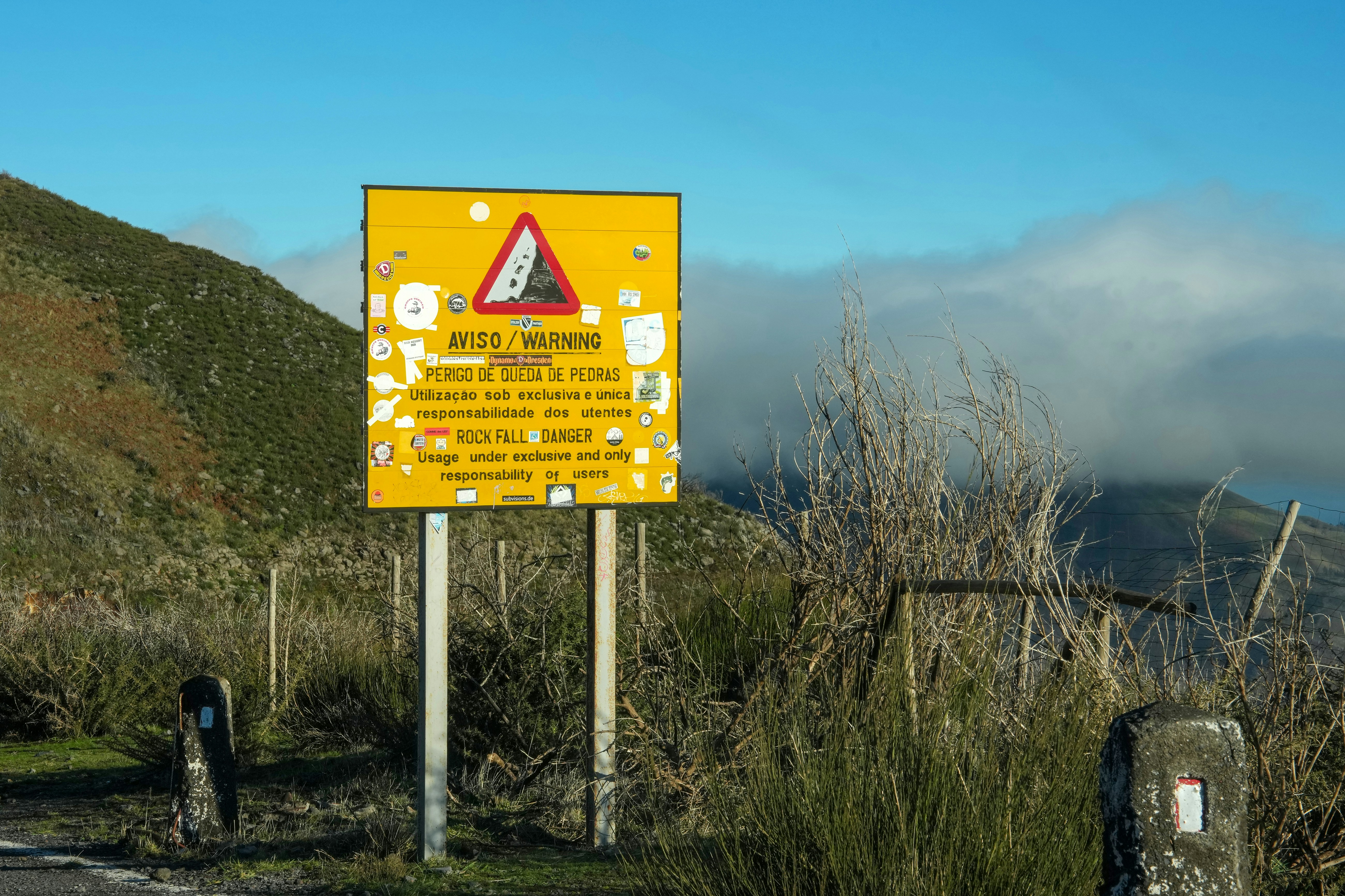 Warning Sign, Mountain Road, Sentinel of the Vista