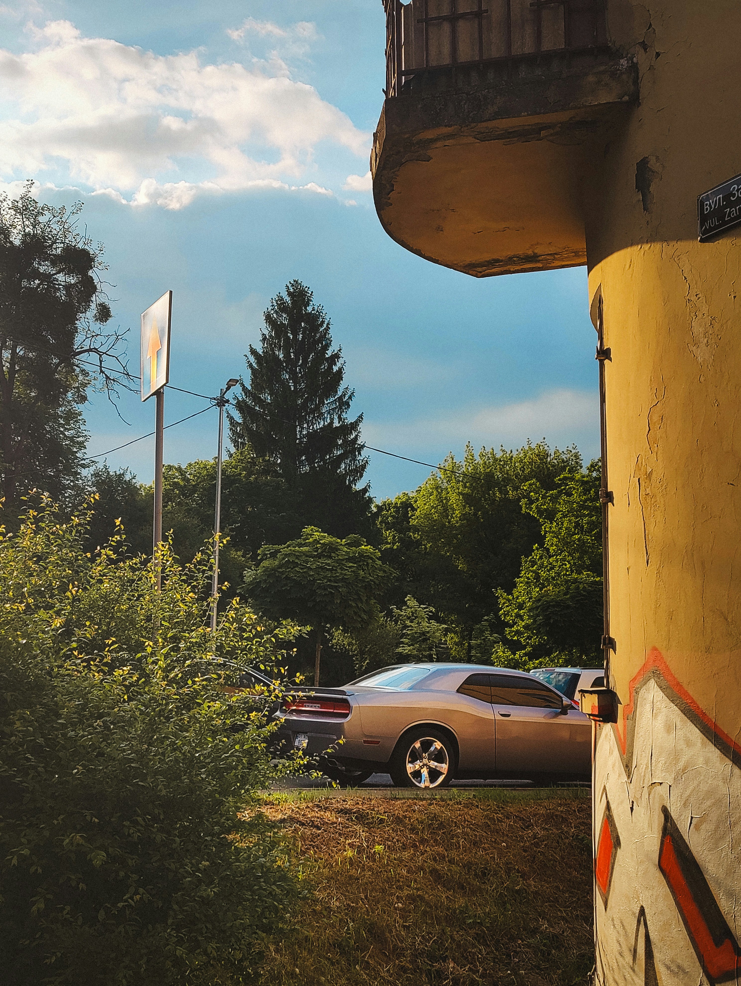 Golden Muscle under the Urban Overhang