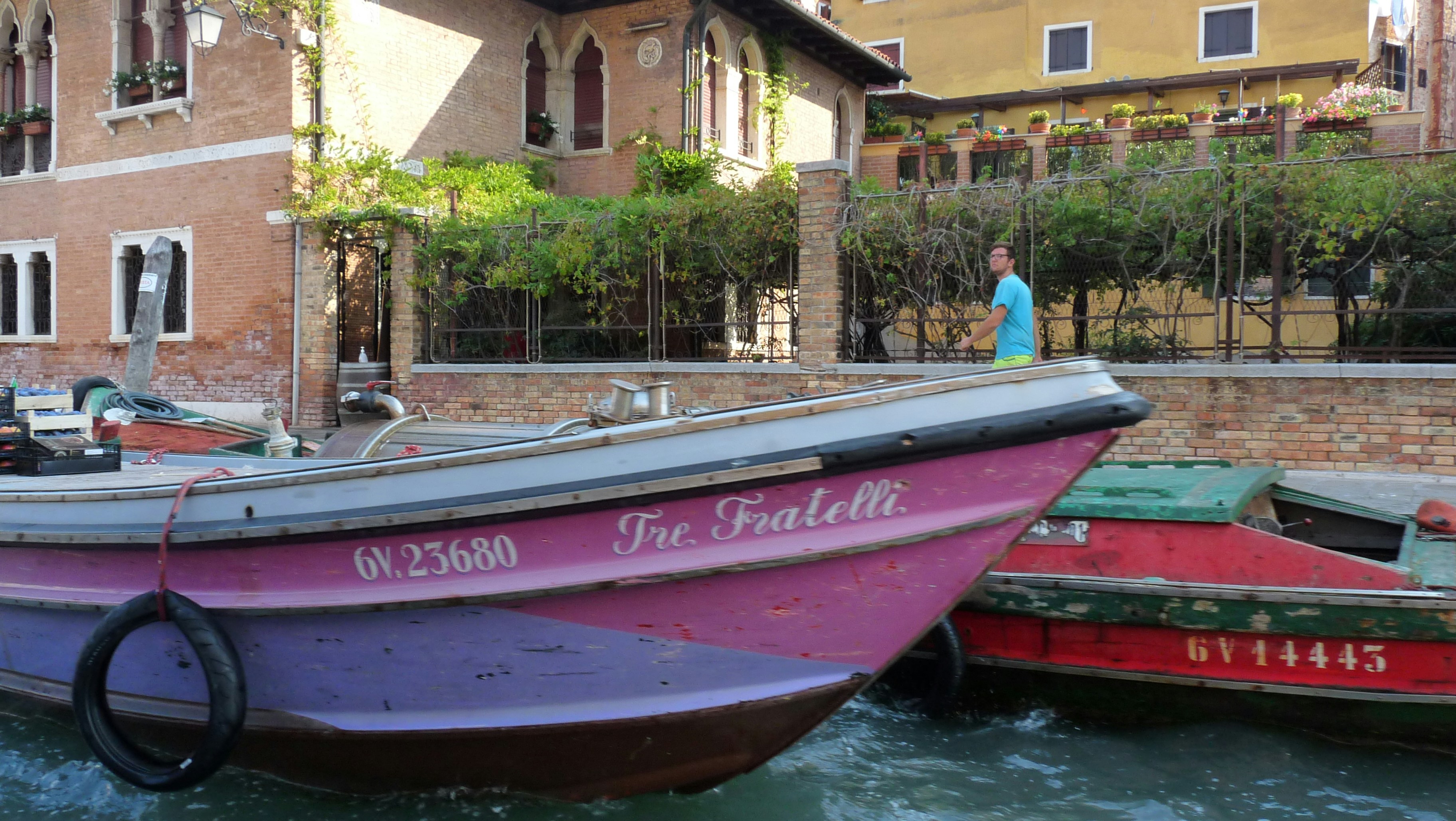 Colorful Molinari at the Canal: Boats, Bridge, and Bricked Ambience