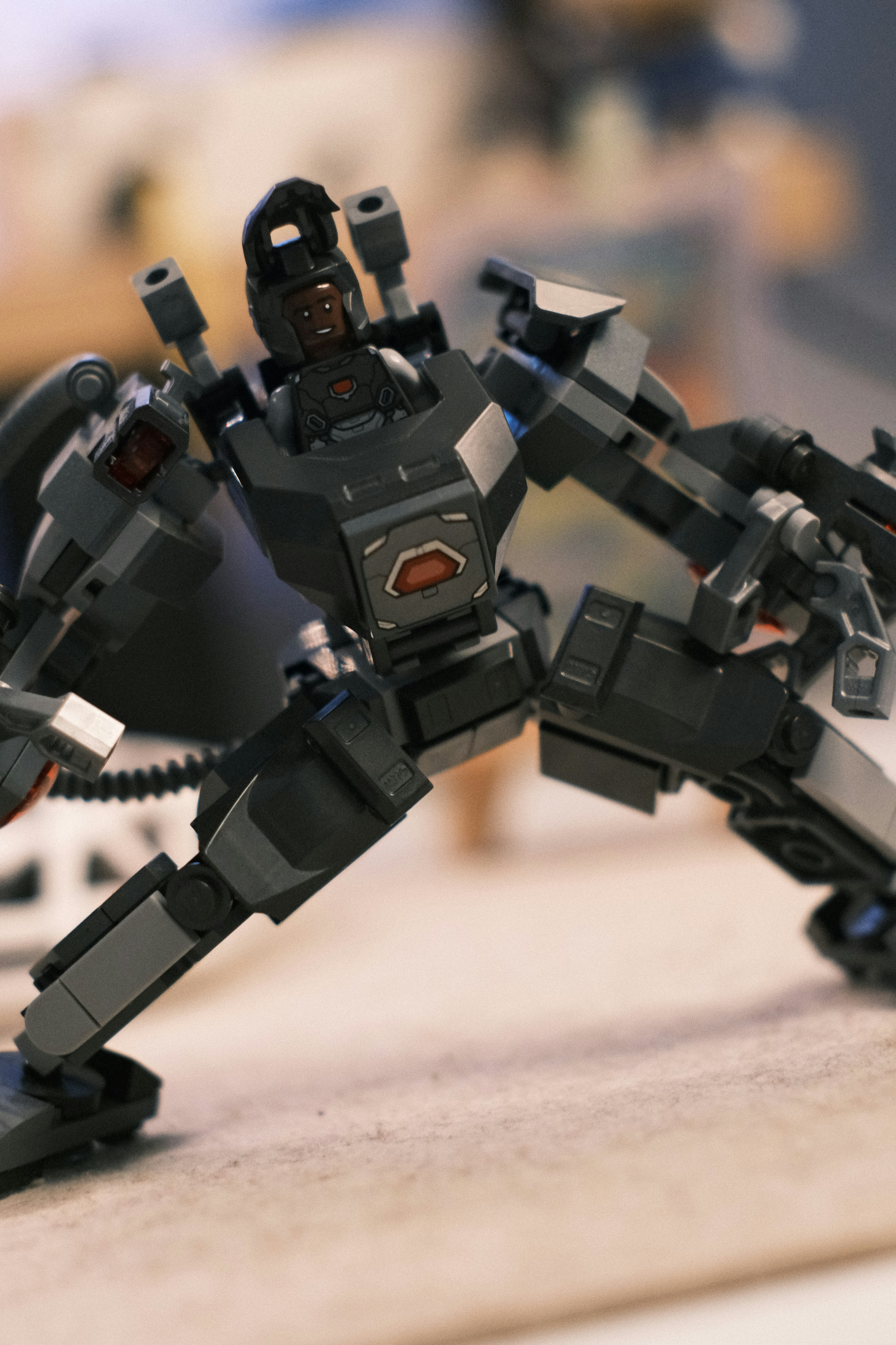 Mechanical Dragon: A LEGO Mech Leaps into Focus