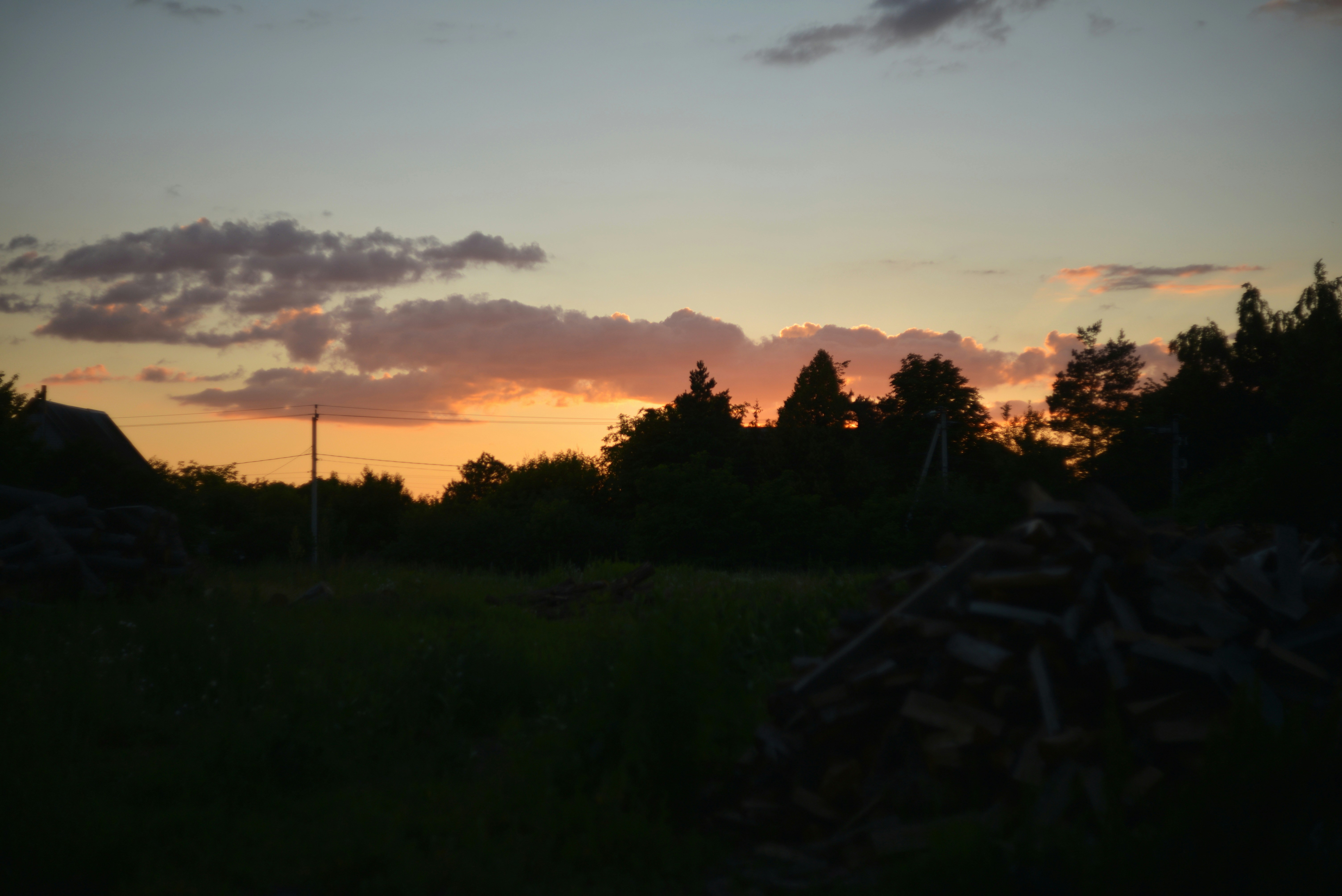 Twilight Stack: Silhouette Ridge at Sunset
