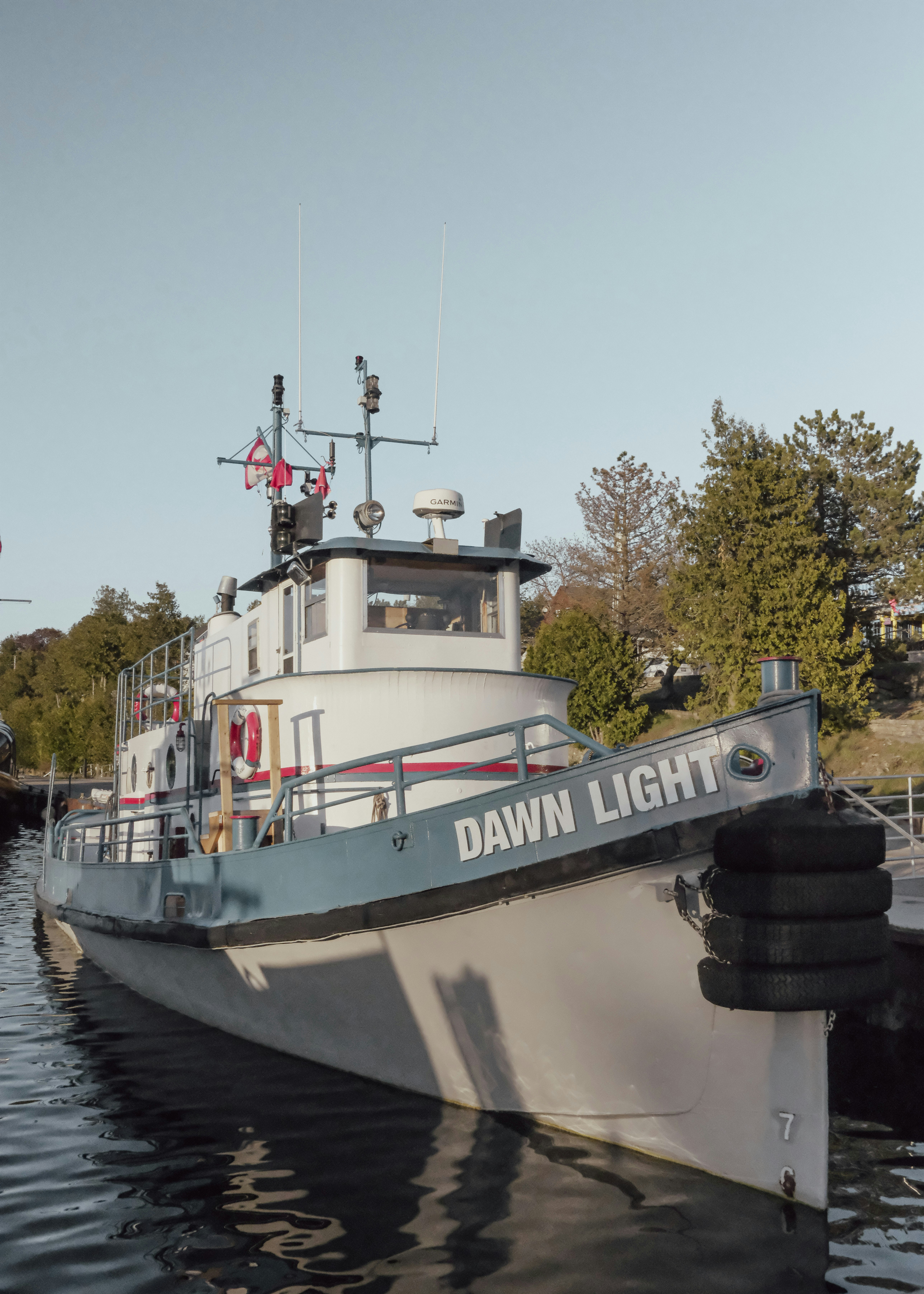 Dawn Light: A Harbor Tug at Rest