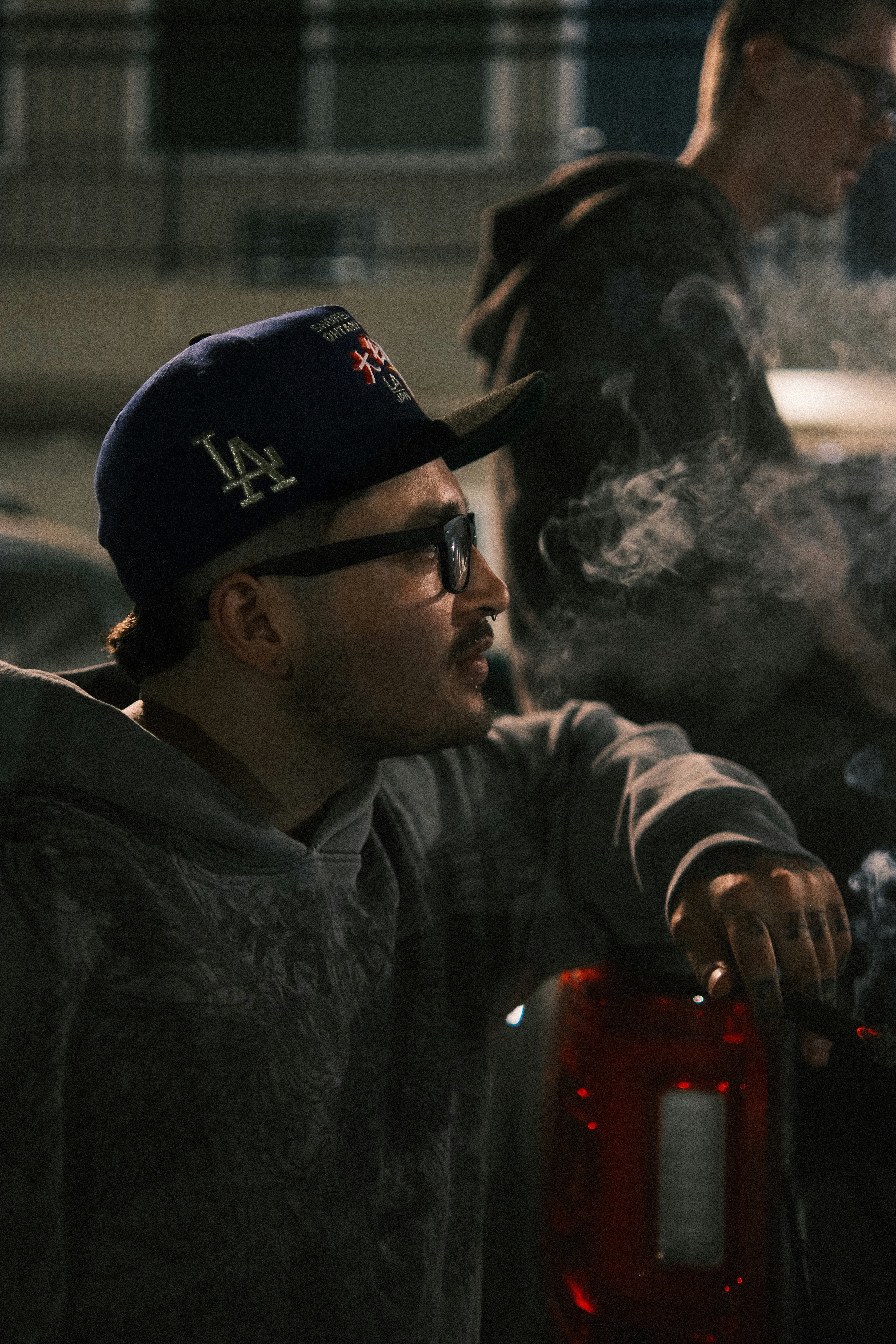 Shadowed Moment: A City Burner Exhale