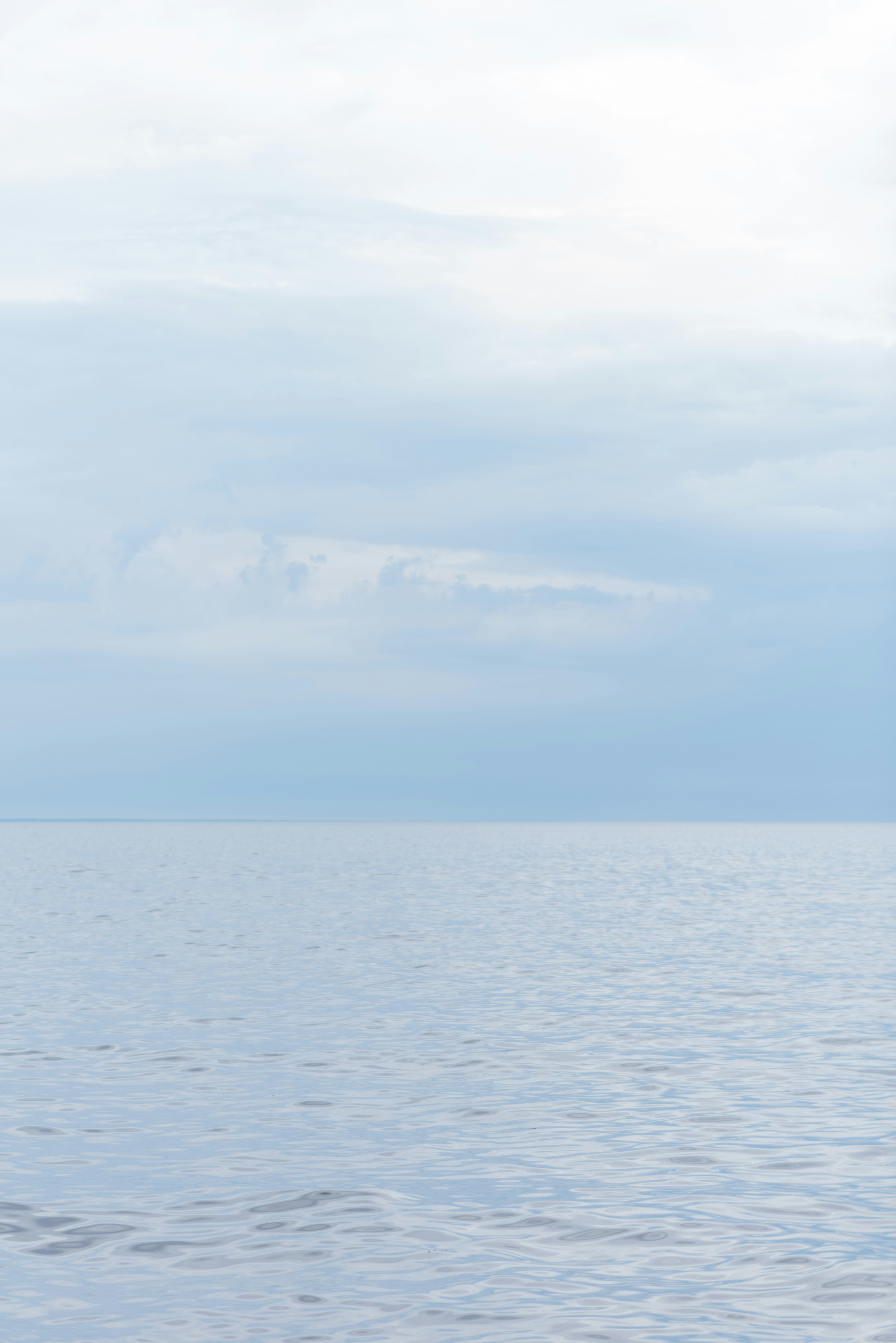 Horizon Quiet: A Vast Expanse over Calm Seas