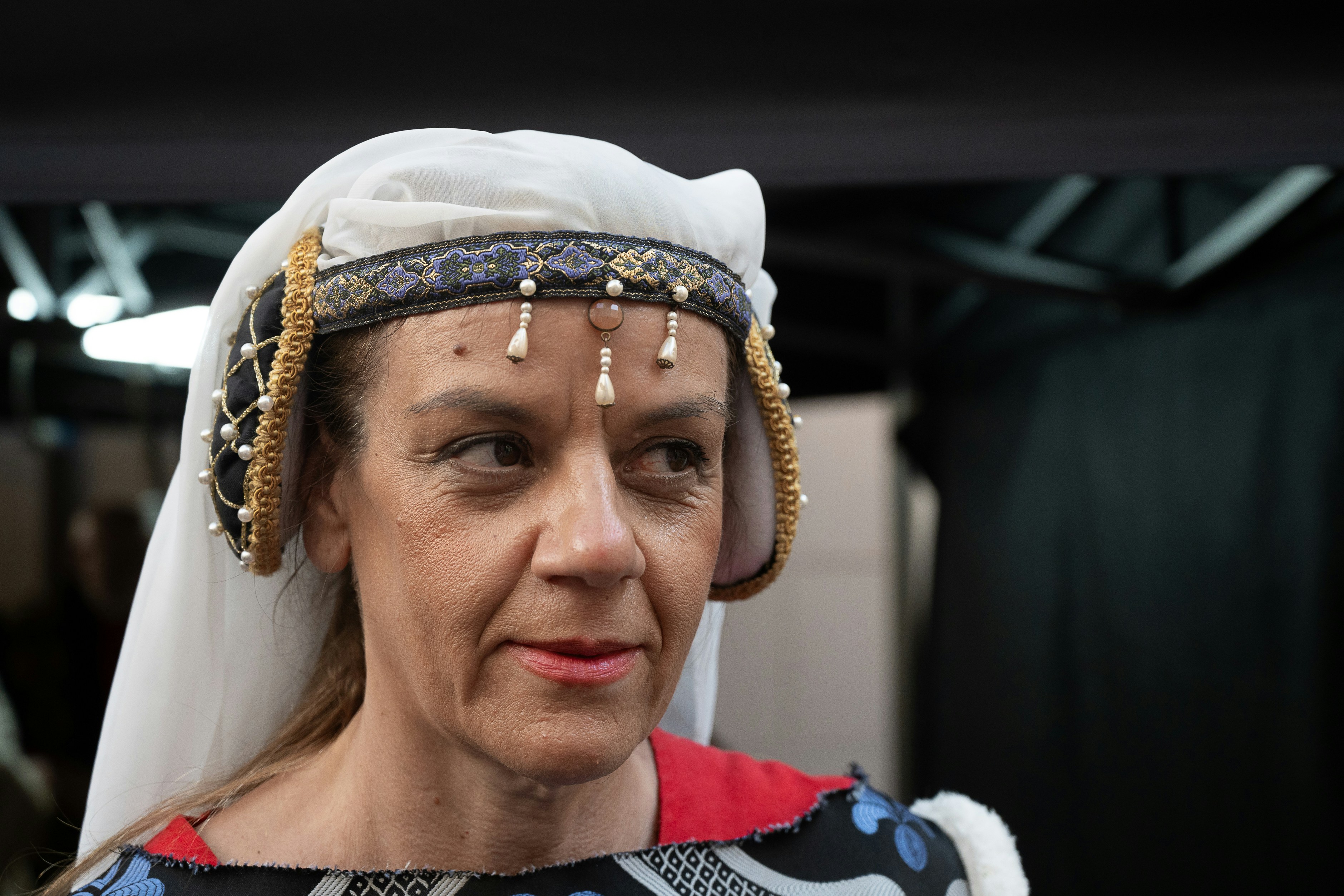 Veiled Heritage: A contemplative portrait in ceremonial garb