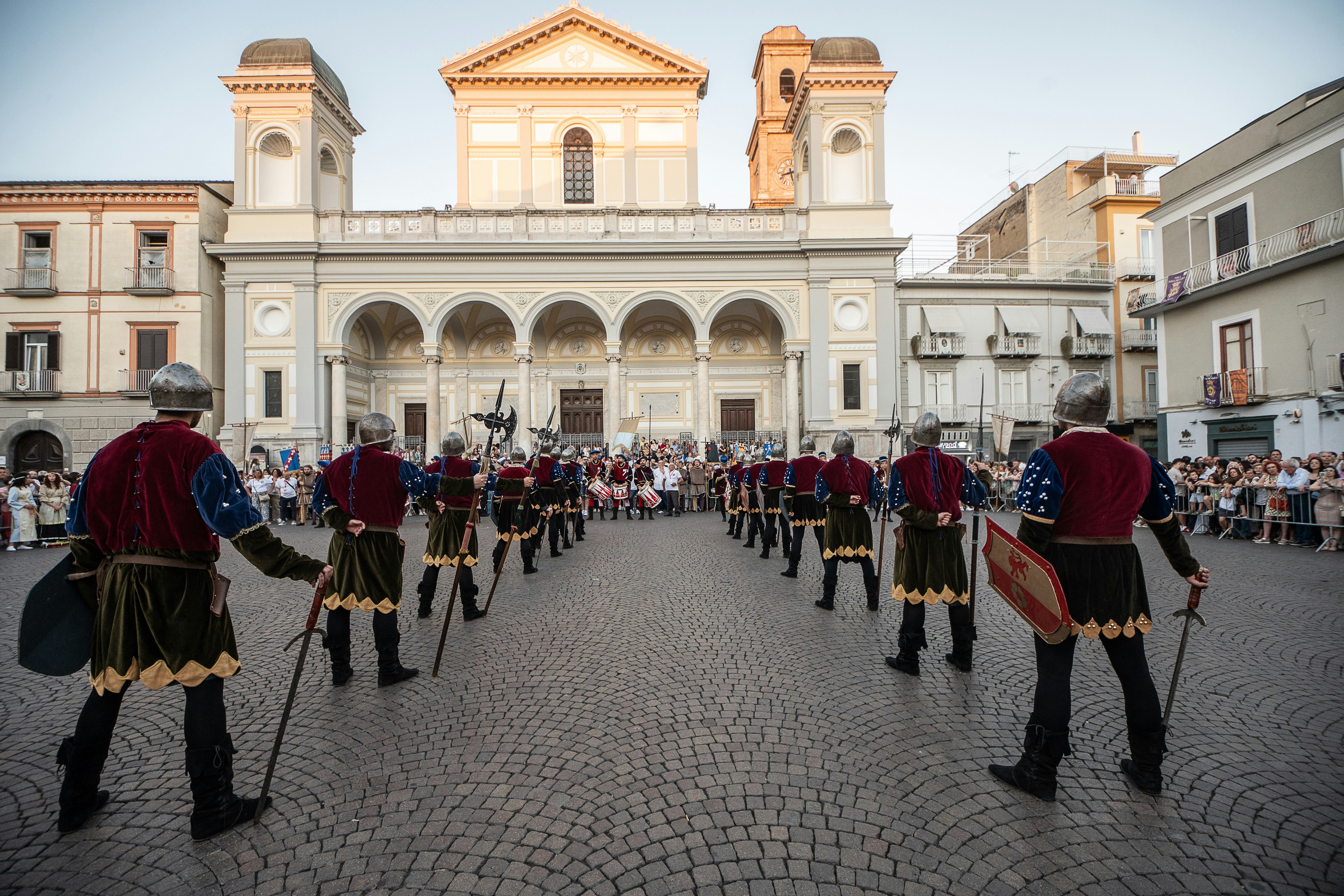Ceremonial Guard Rehearsal before the Baroque Facade