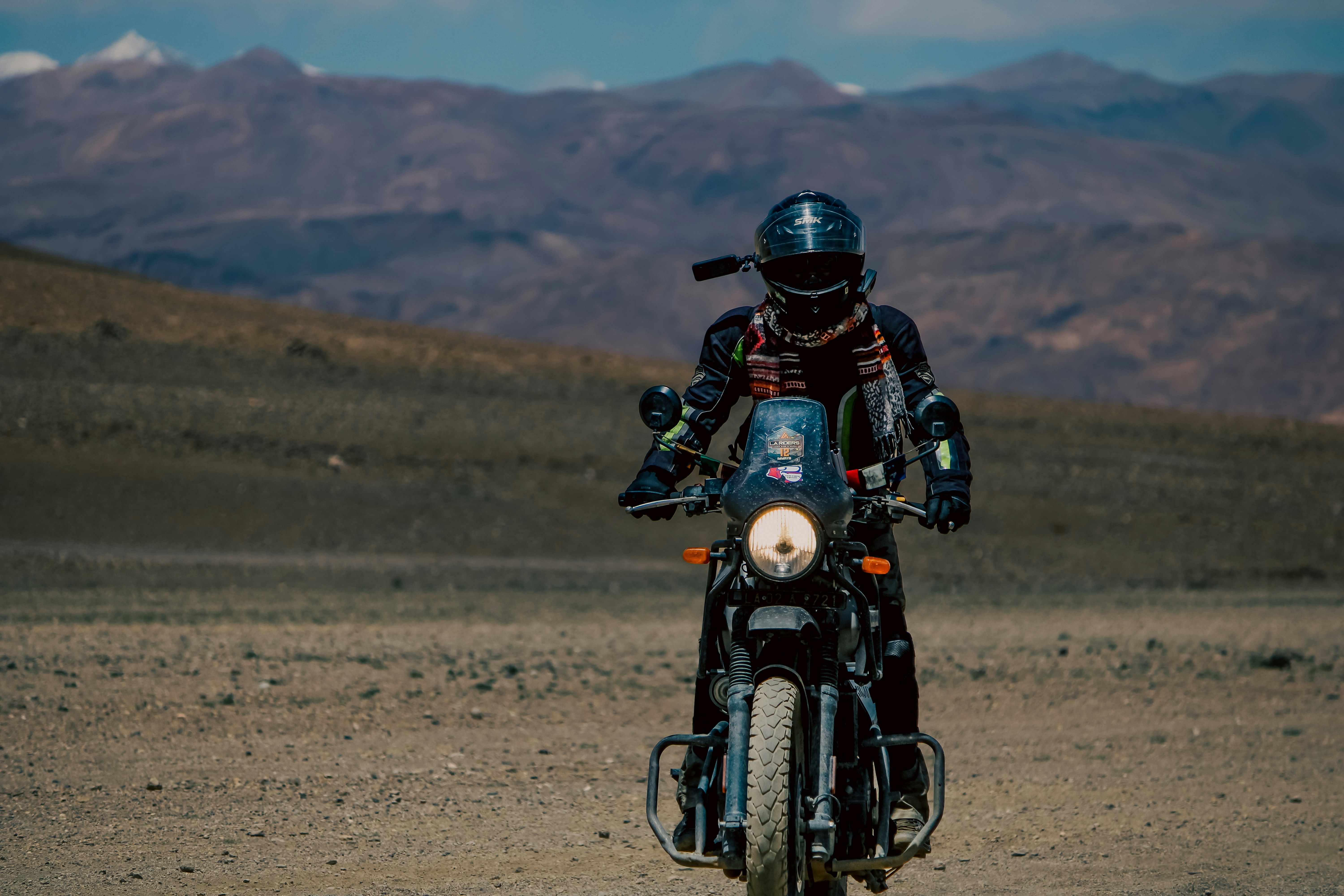 Dusty Highway Rider: Focus in the Saddle, Eyes Forward