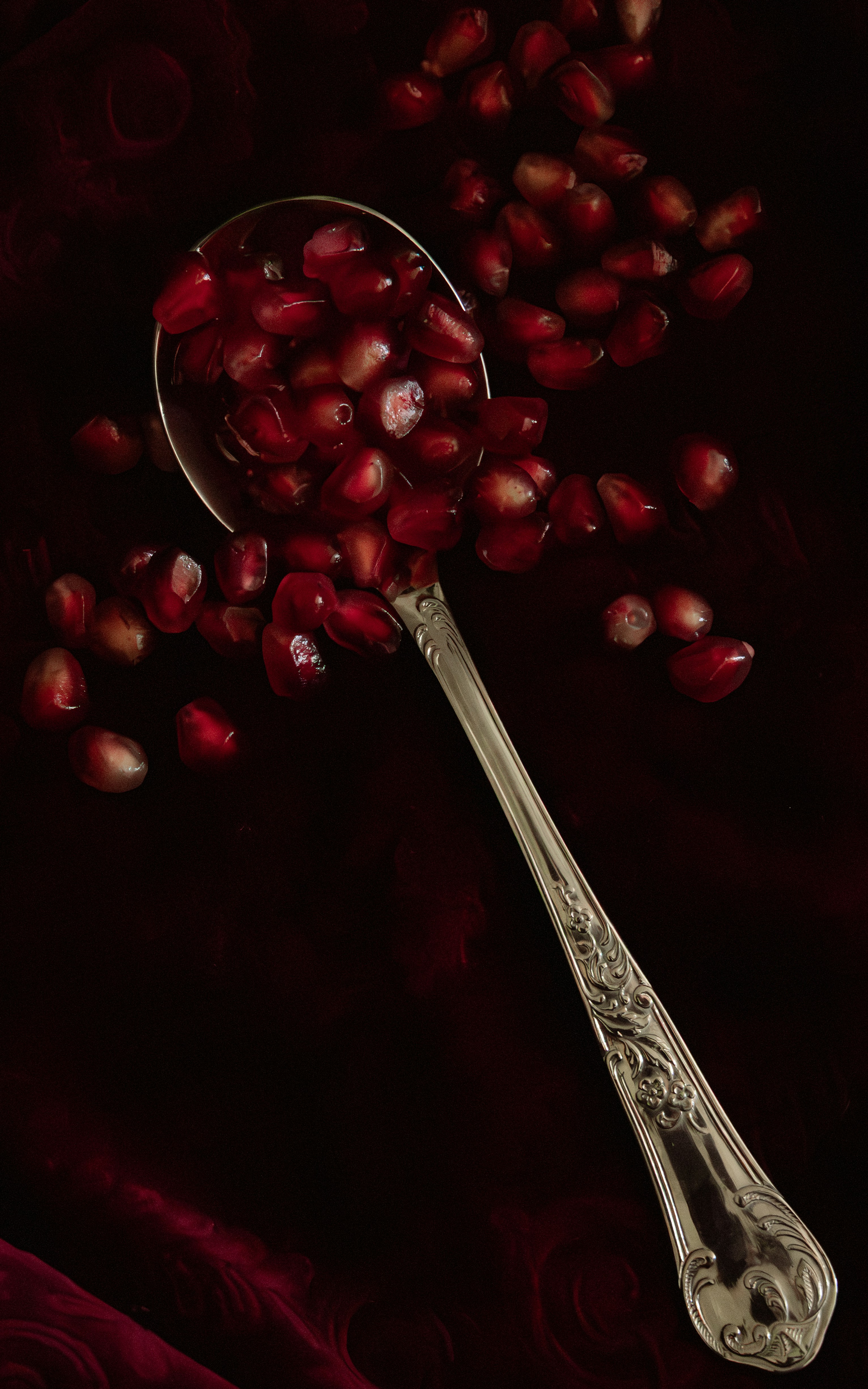 Crimson Seeds on a Silver Creek: A Spoonful of Pomegranate Pomegranate Arcs