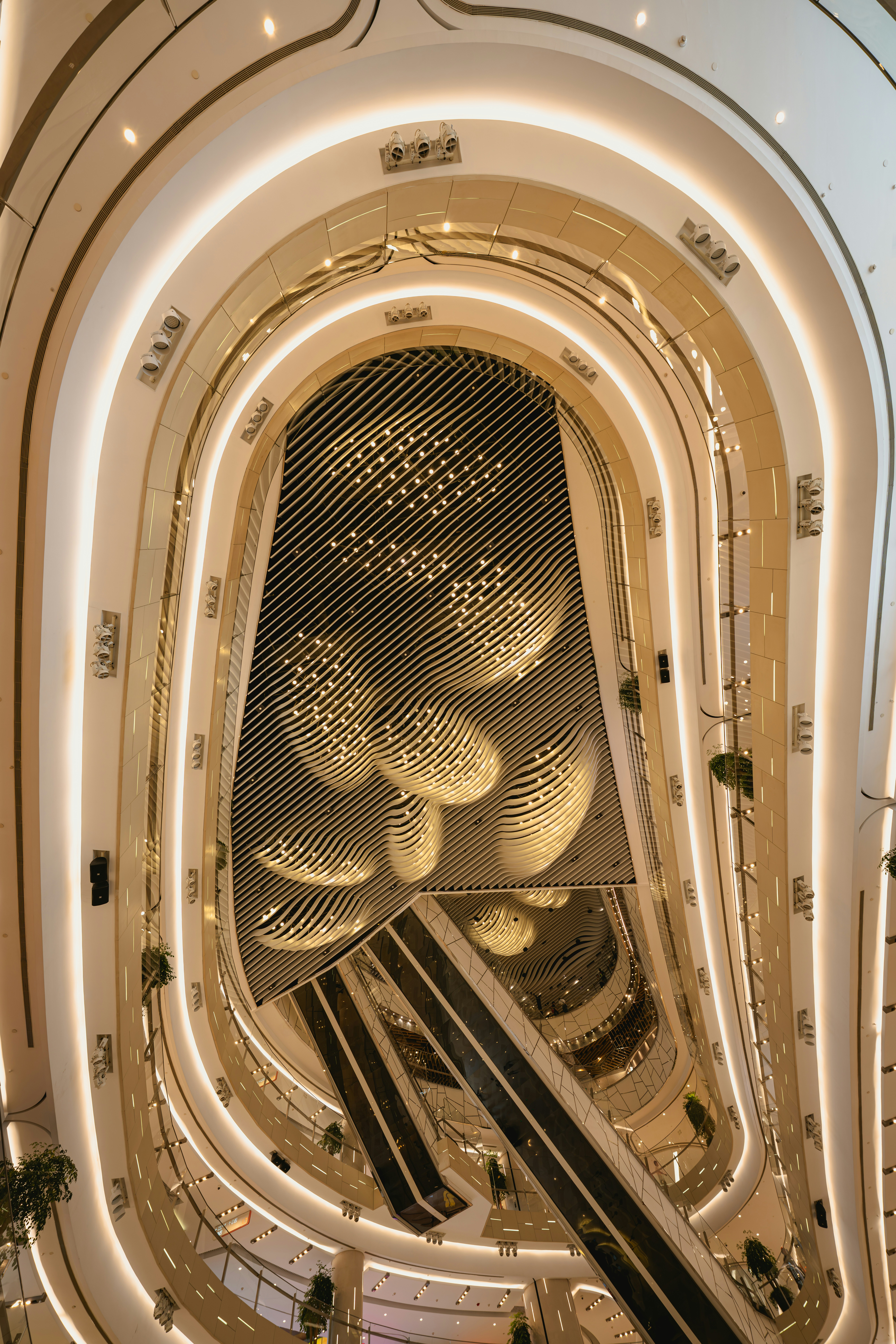Vertical Whorl: A Spiral Atrium’s Luminous Descent