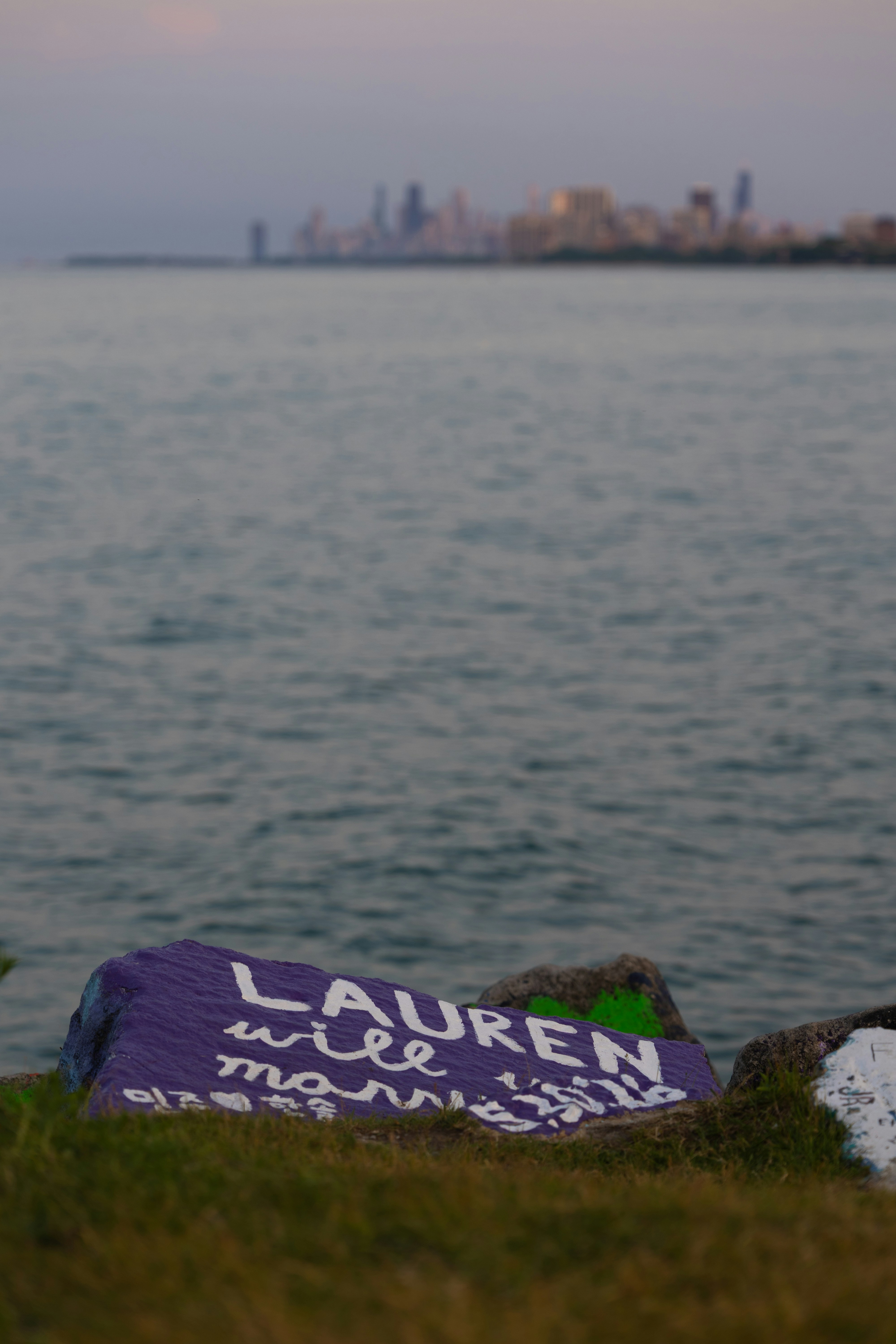 Purple Wave on the Shore: Painted Messages Facing the Harbor