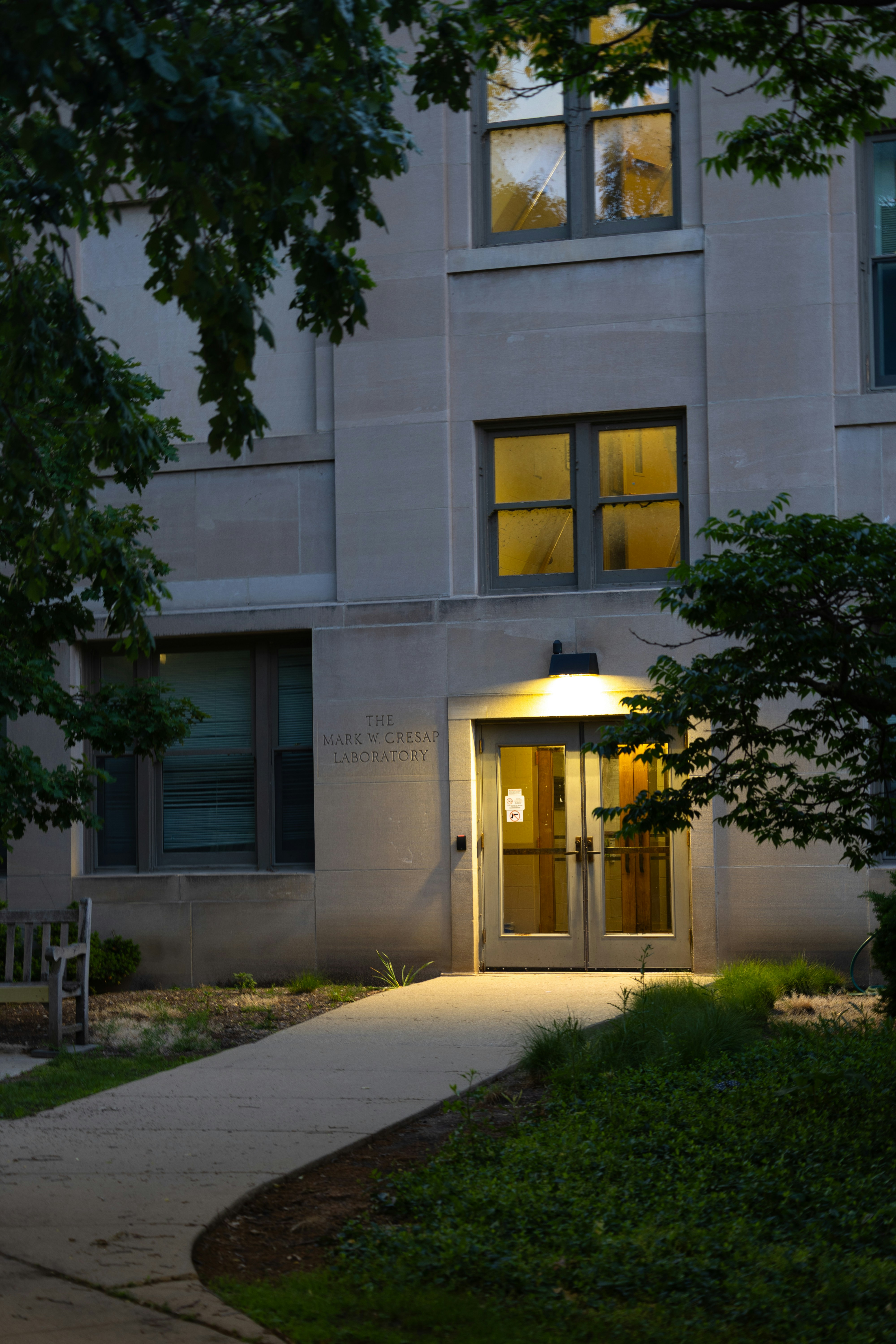 Evening Light at the Laboratory Entrance