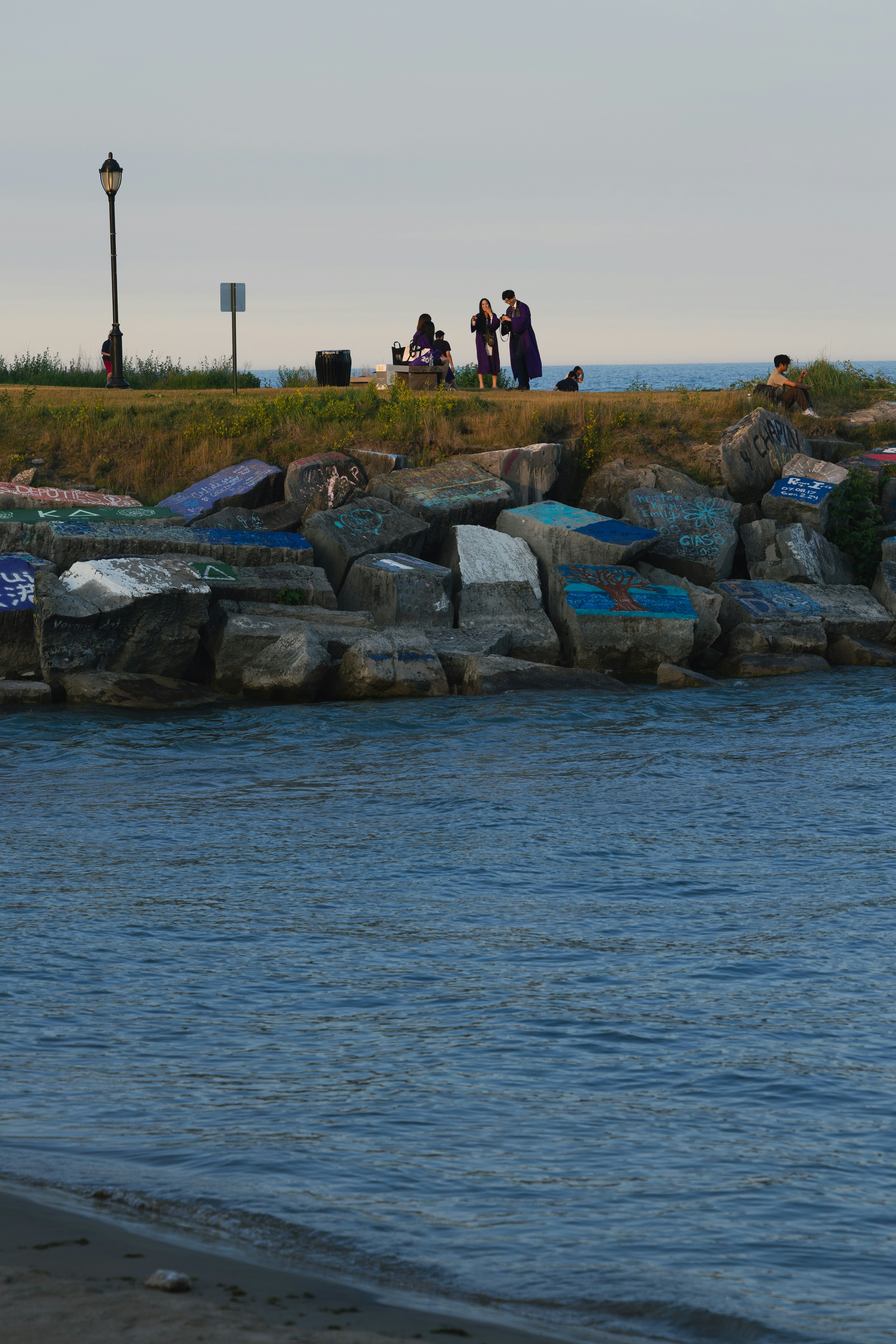 Evening by the Breakwater: Portraits on the Pier