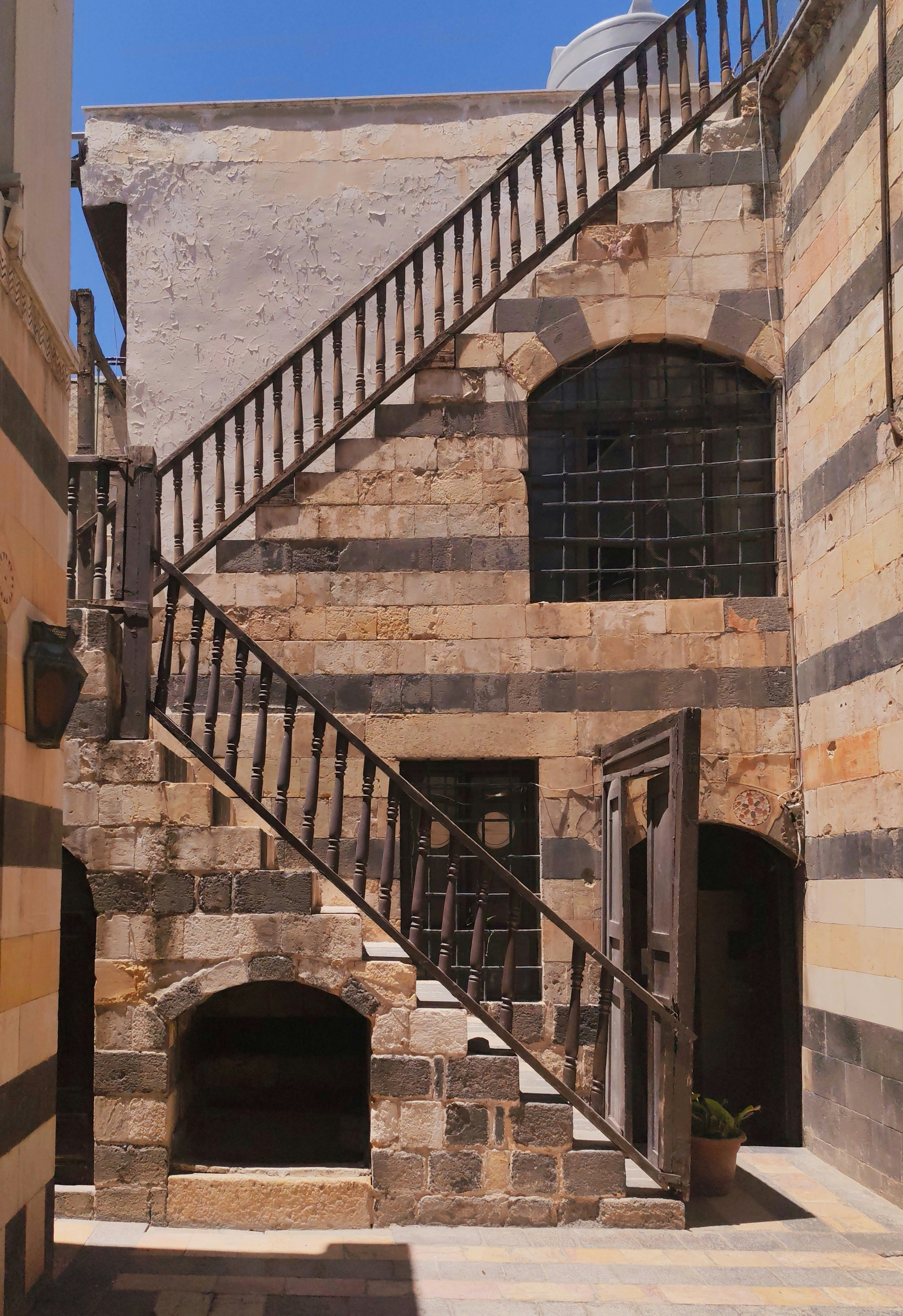 Staircase Symphony on Weathered Stone
