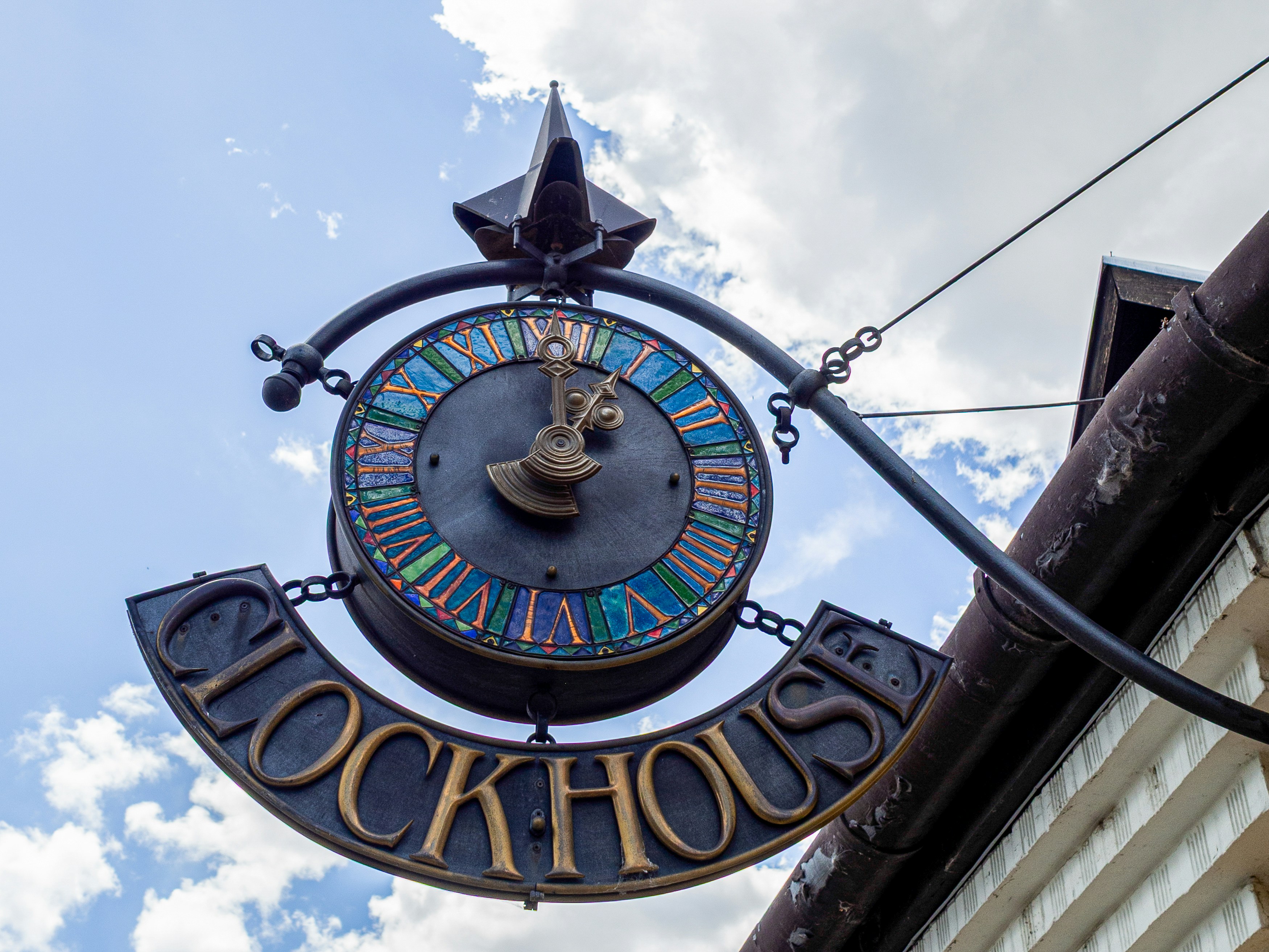 Clockwork Corner: The Clockhouse Sign Silhouette