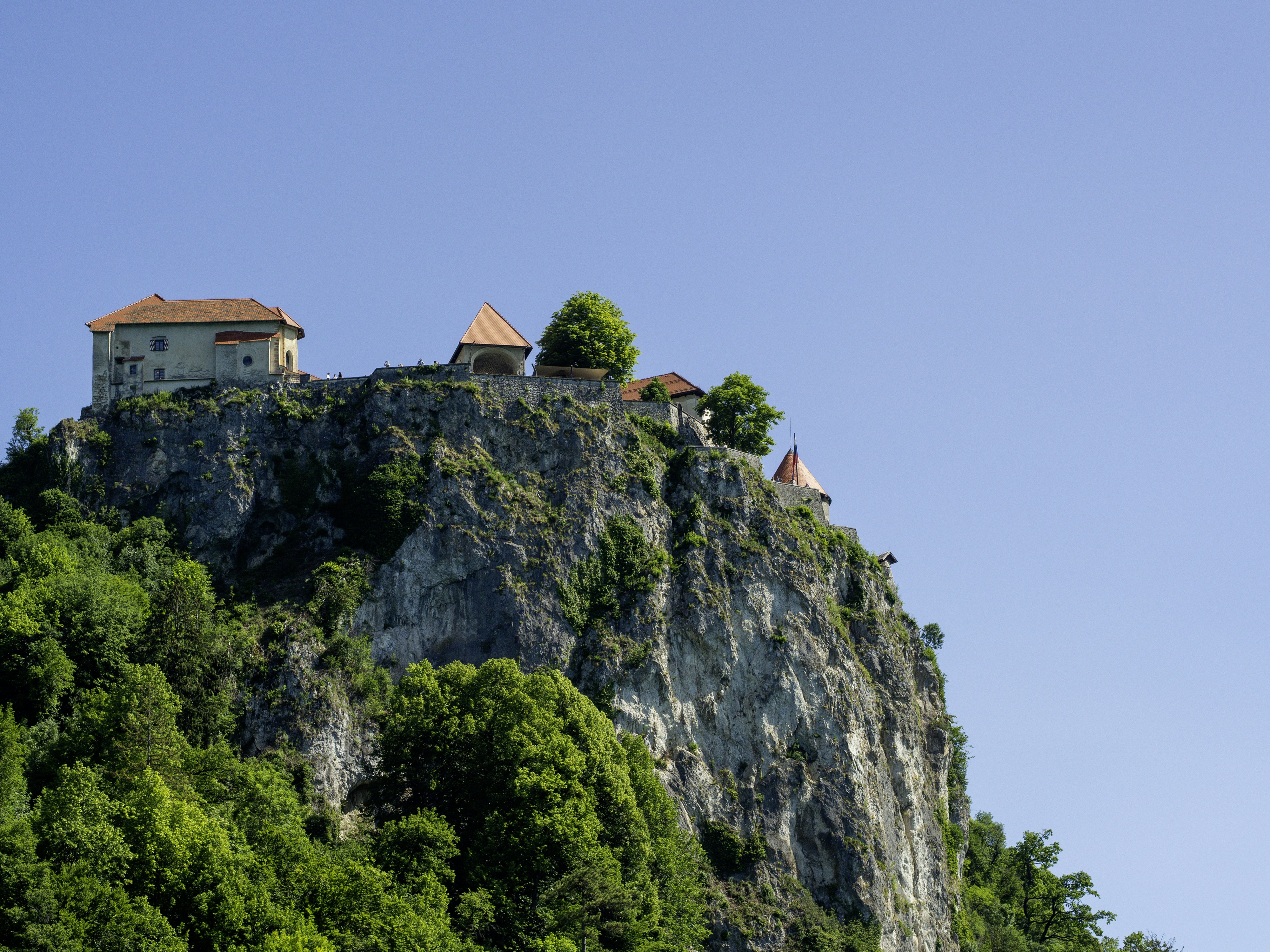 Castle on the Cliff: A Sunlit Fortress Watches Over the Gorge