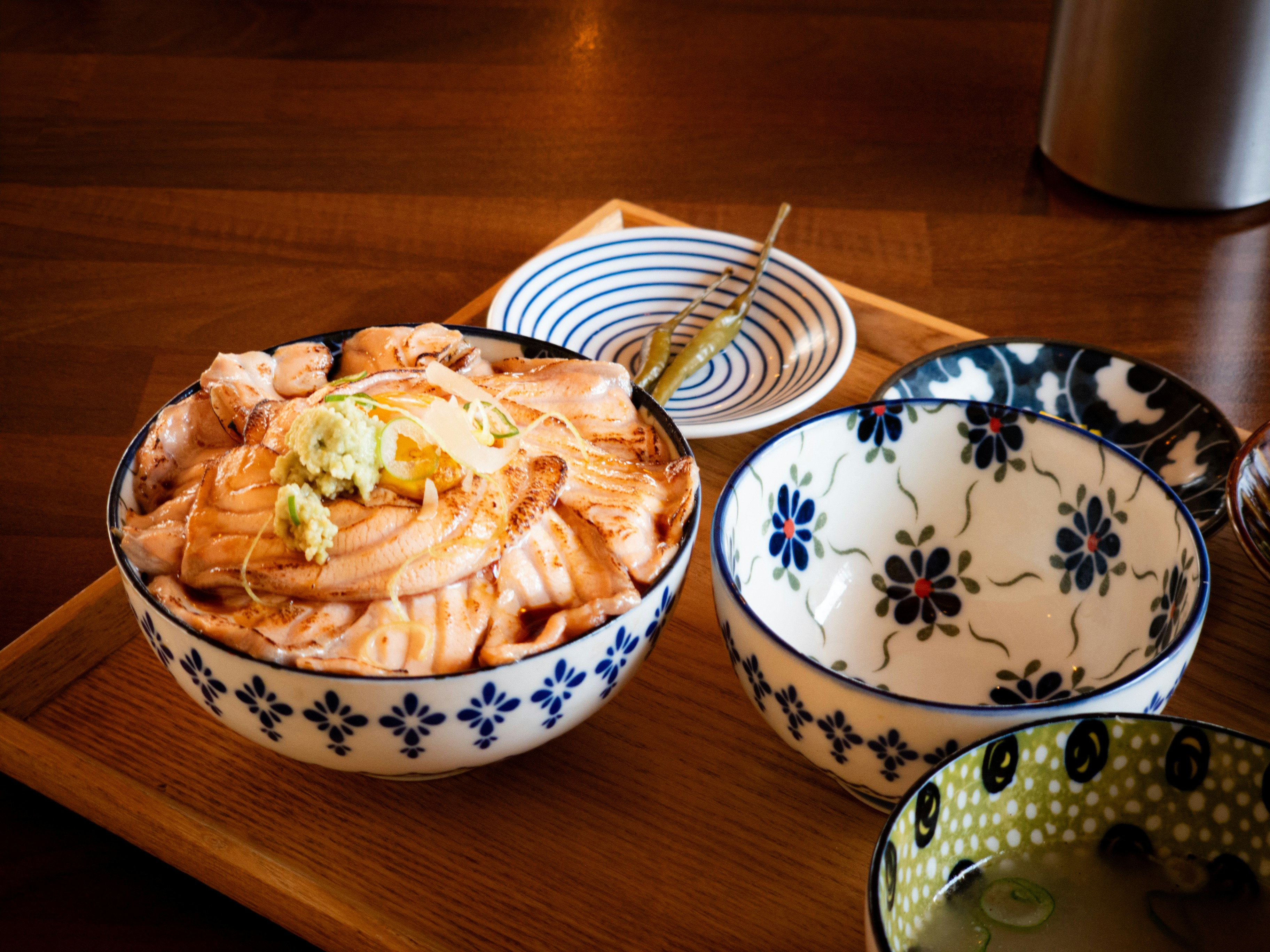 Salmon Don at Tempo: a Ceramic Bowl Feast