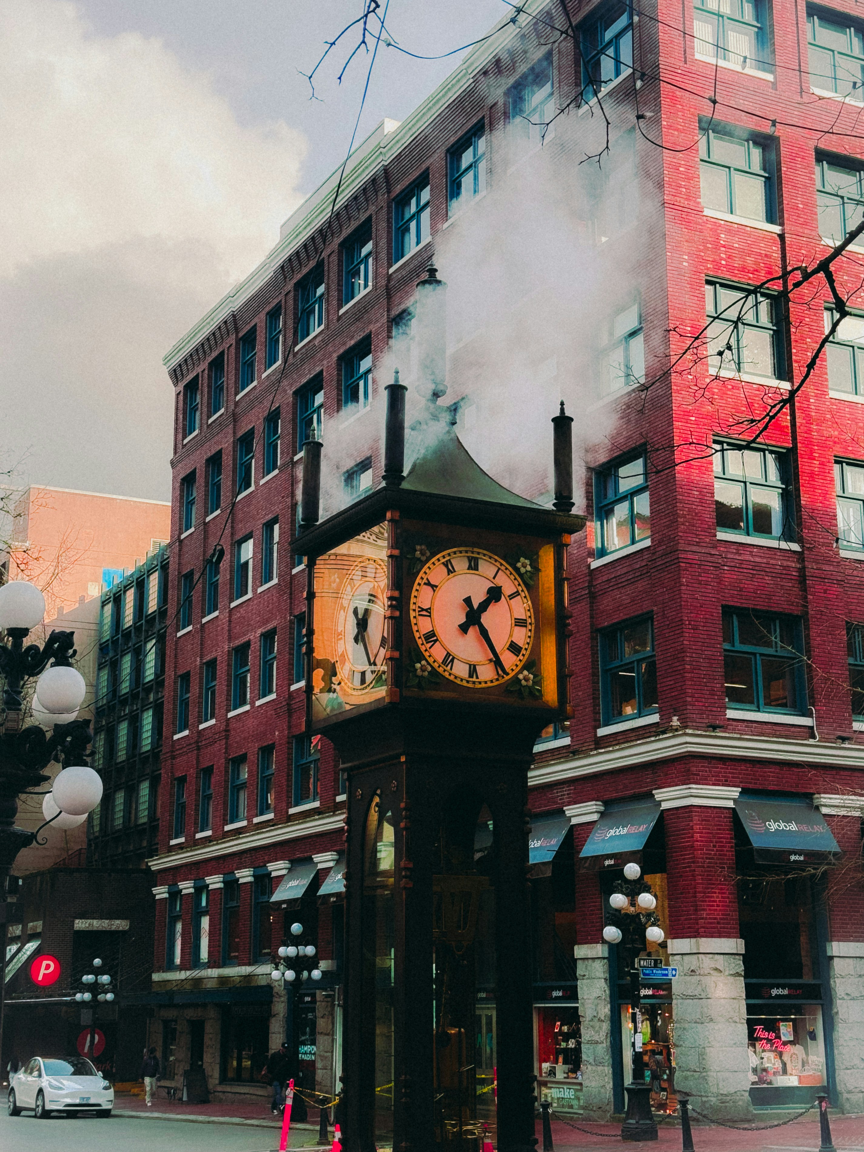 Steam and Time: The Clock Tower Presiding Over a City Bloc