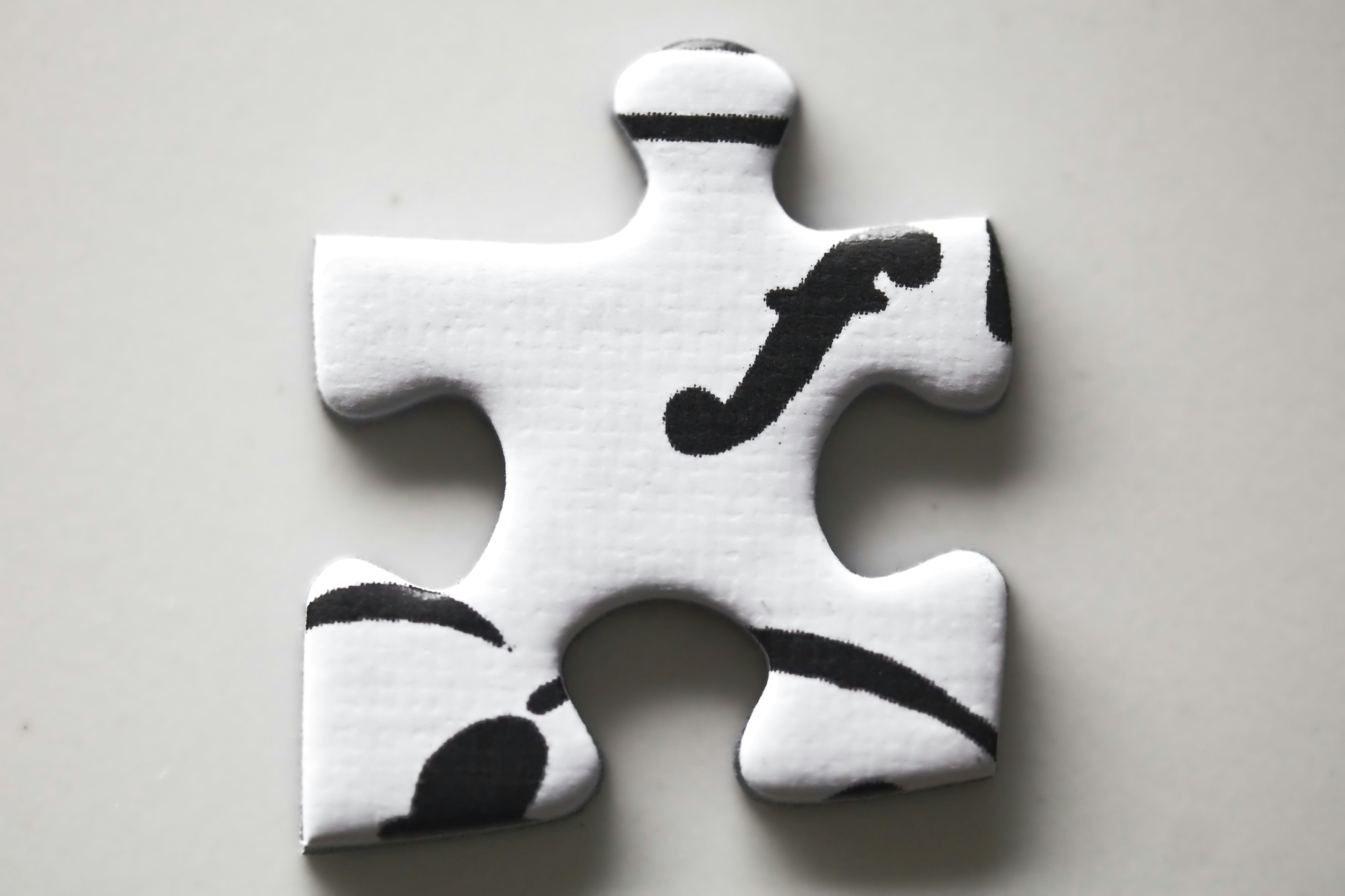 Hidden Letter in a Puzzle Piece