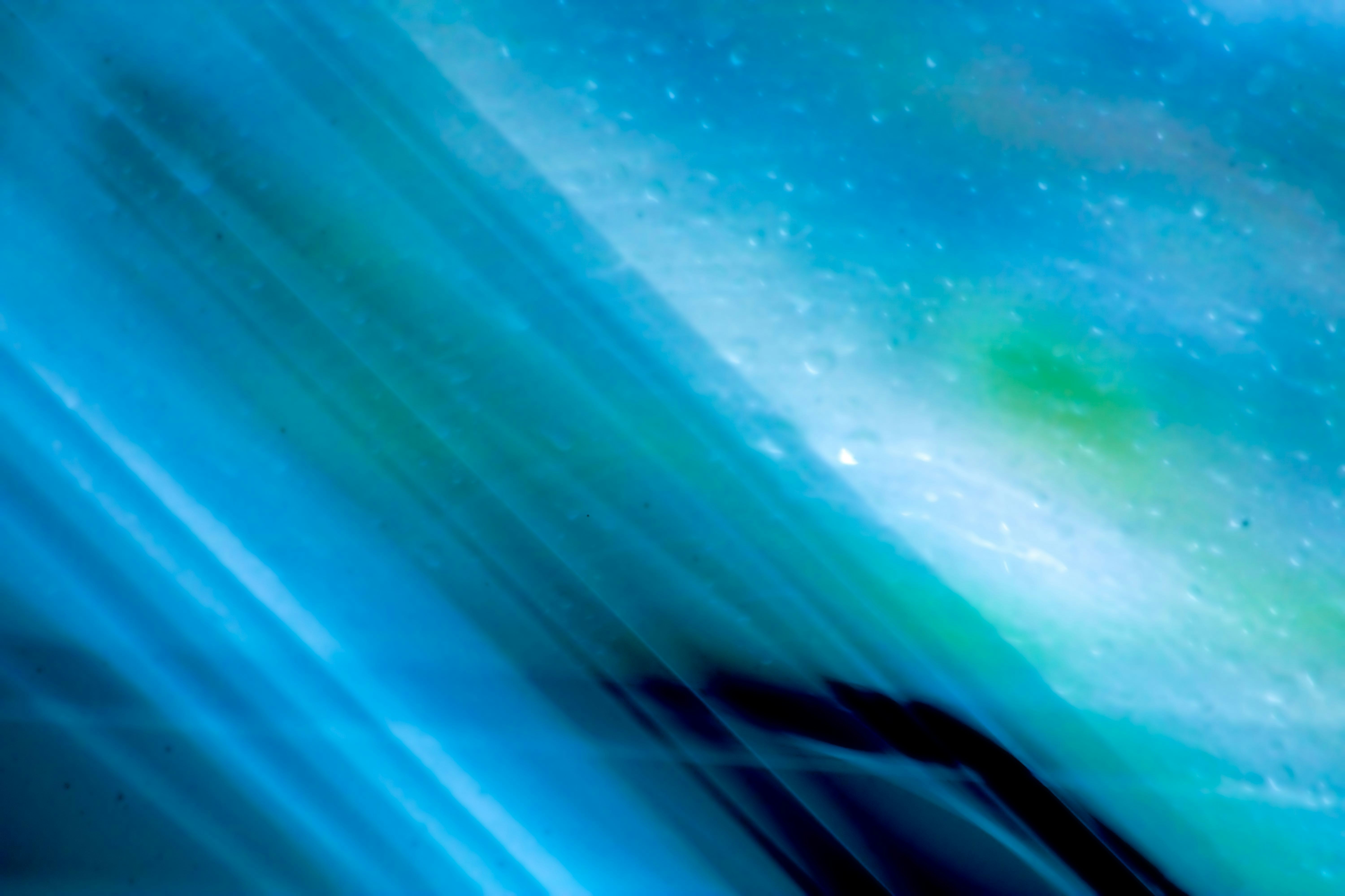 Glacial Sweep: Abstract Blues in Motion