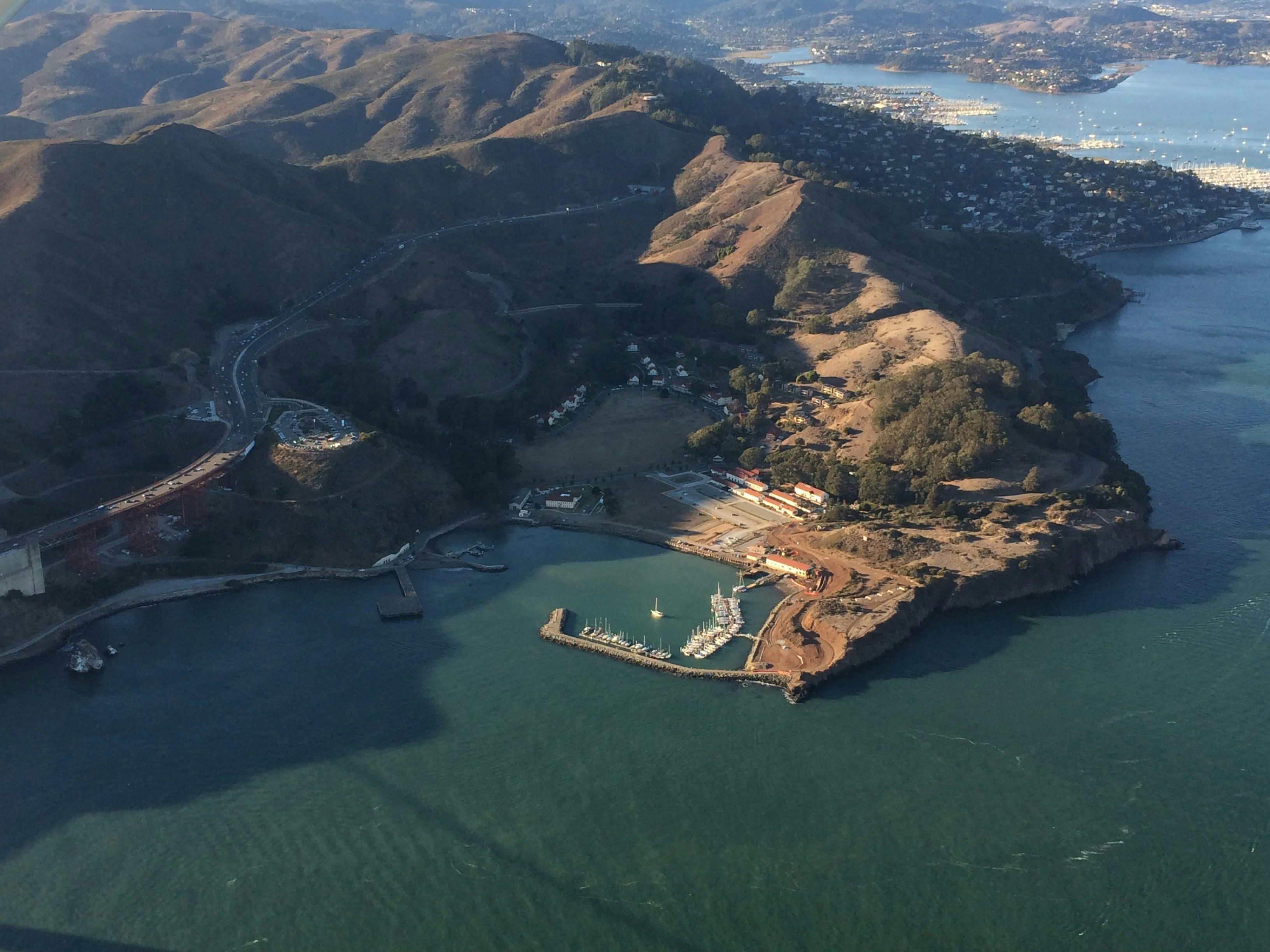 Harbor Cliffscape: A Coastal Basin Meeting the Dunes
