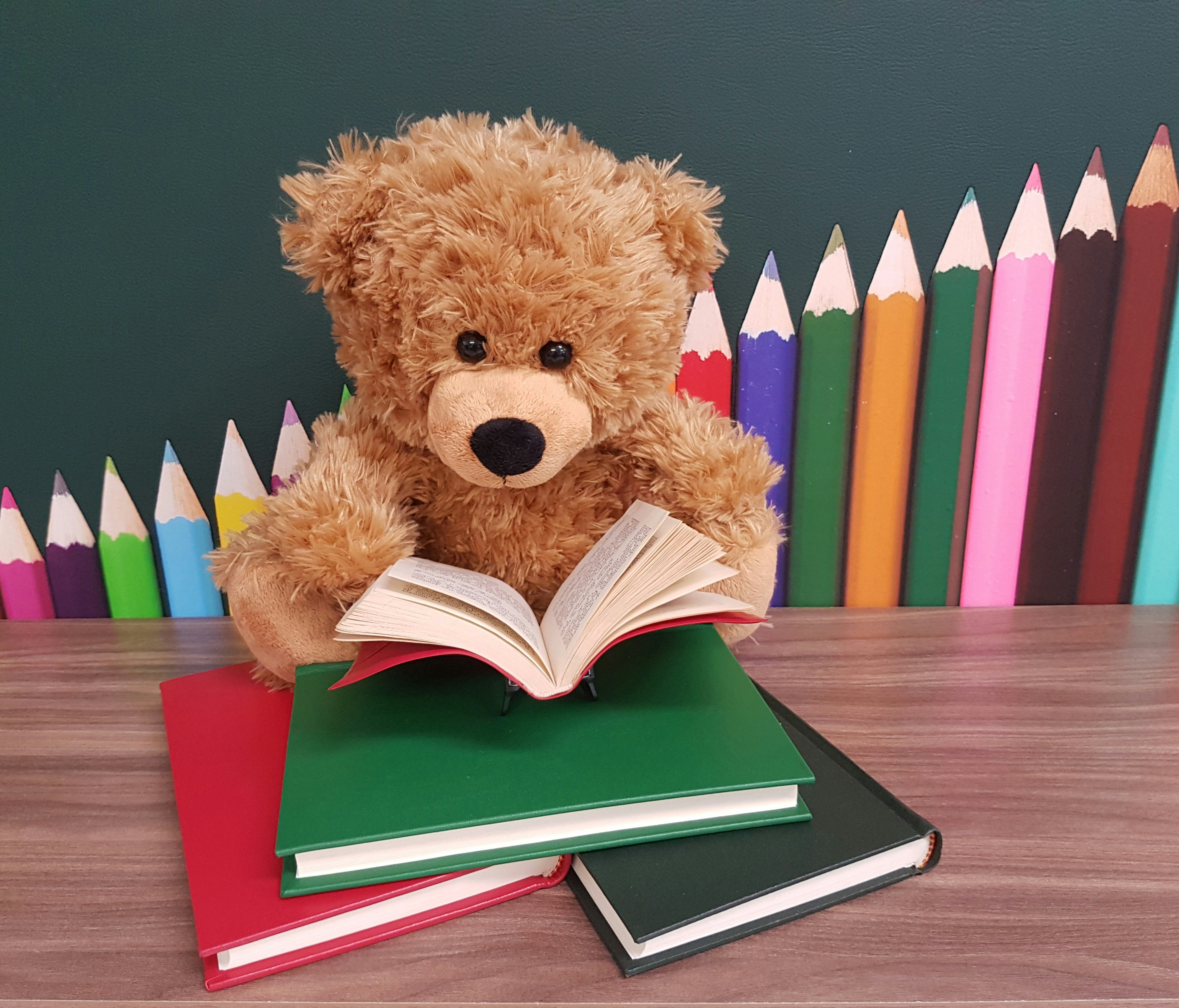 Tiny Reader in a Colorful Lesson
