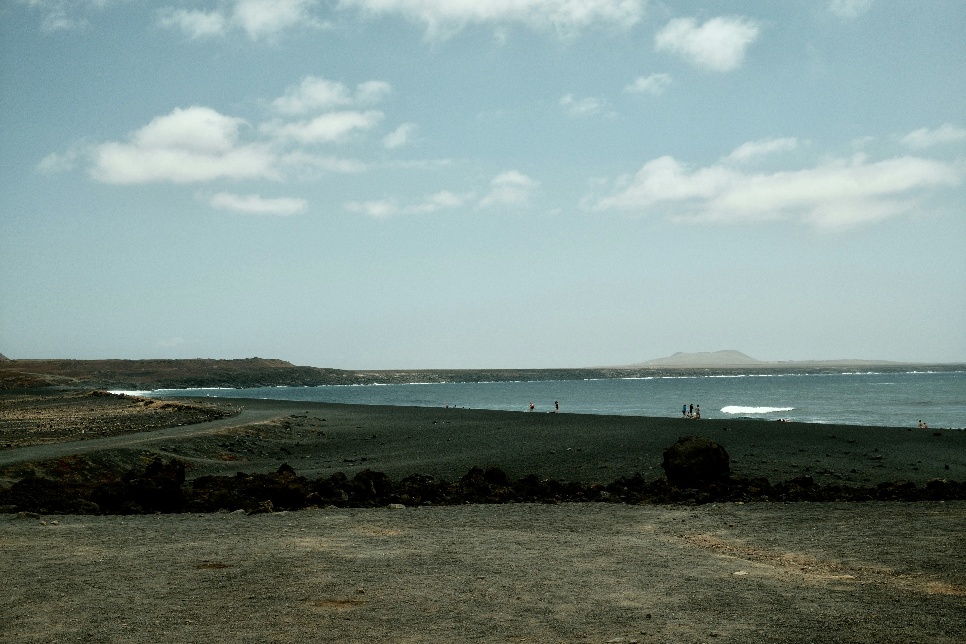 Quiet Coastline: A Calm Veil of Sea and Shore