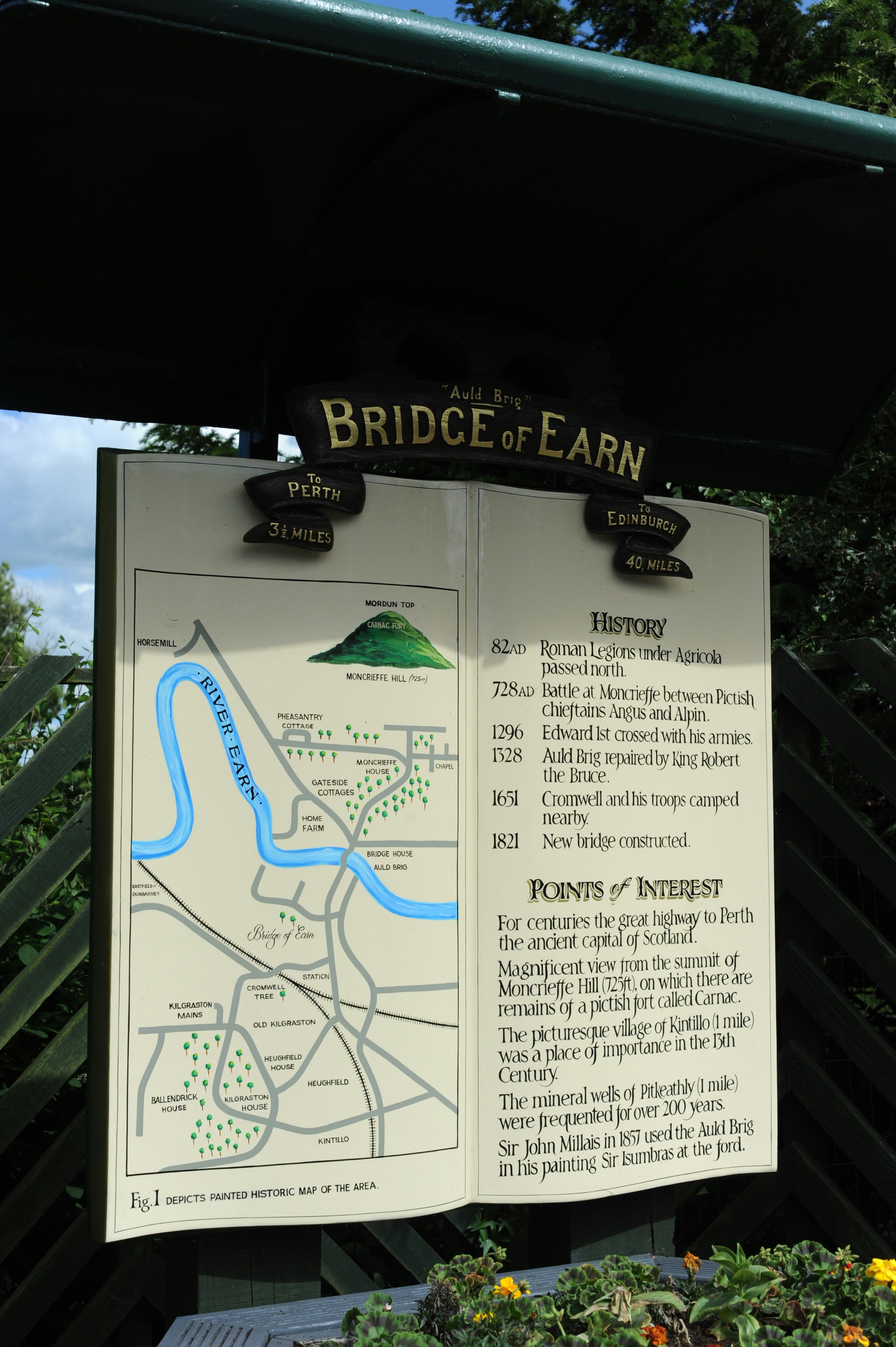 Historic Bridge of Earn Information Board