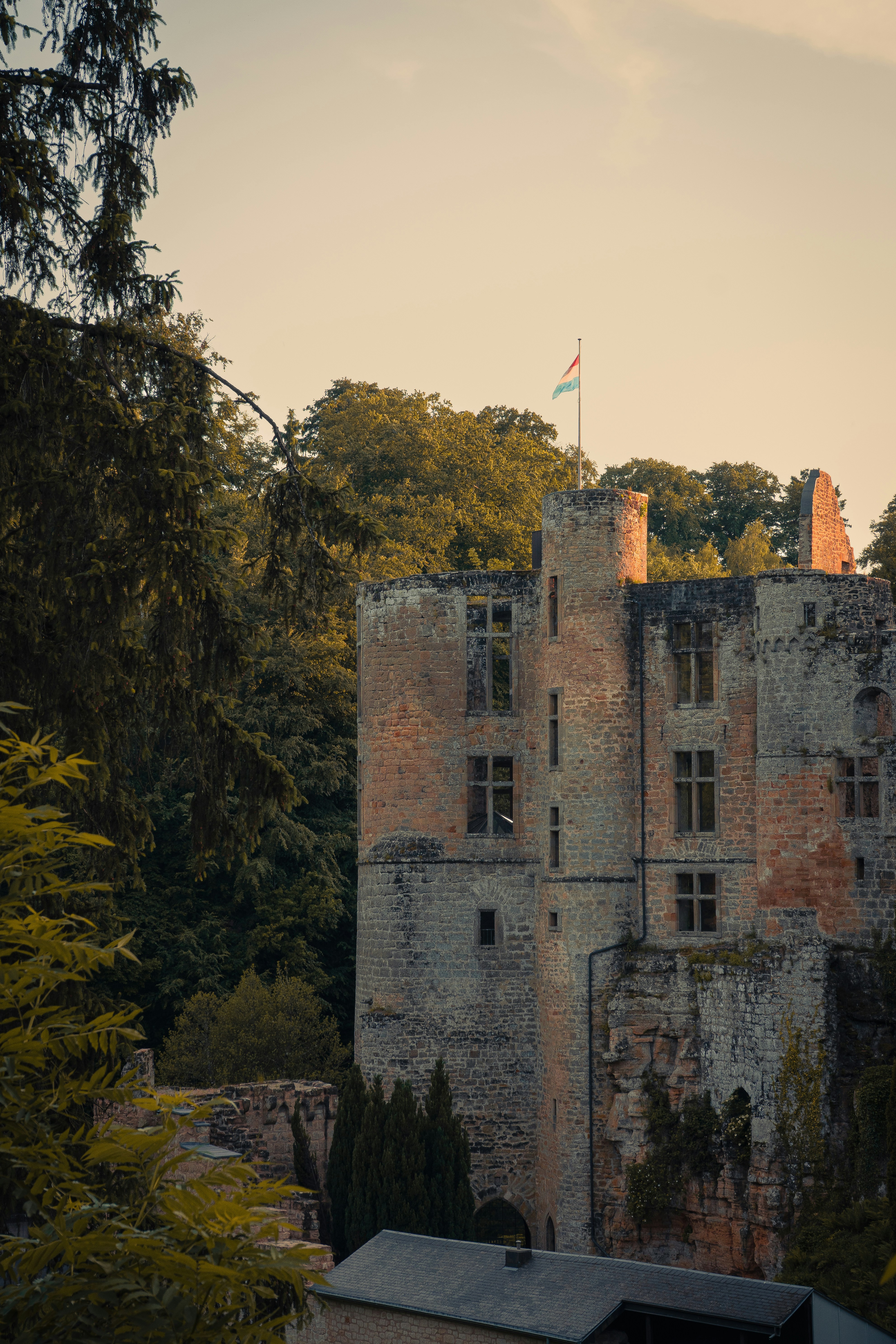 Crumbled Castle in Golden Light