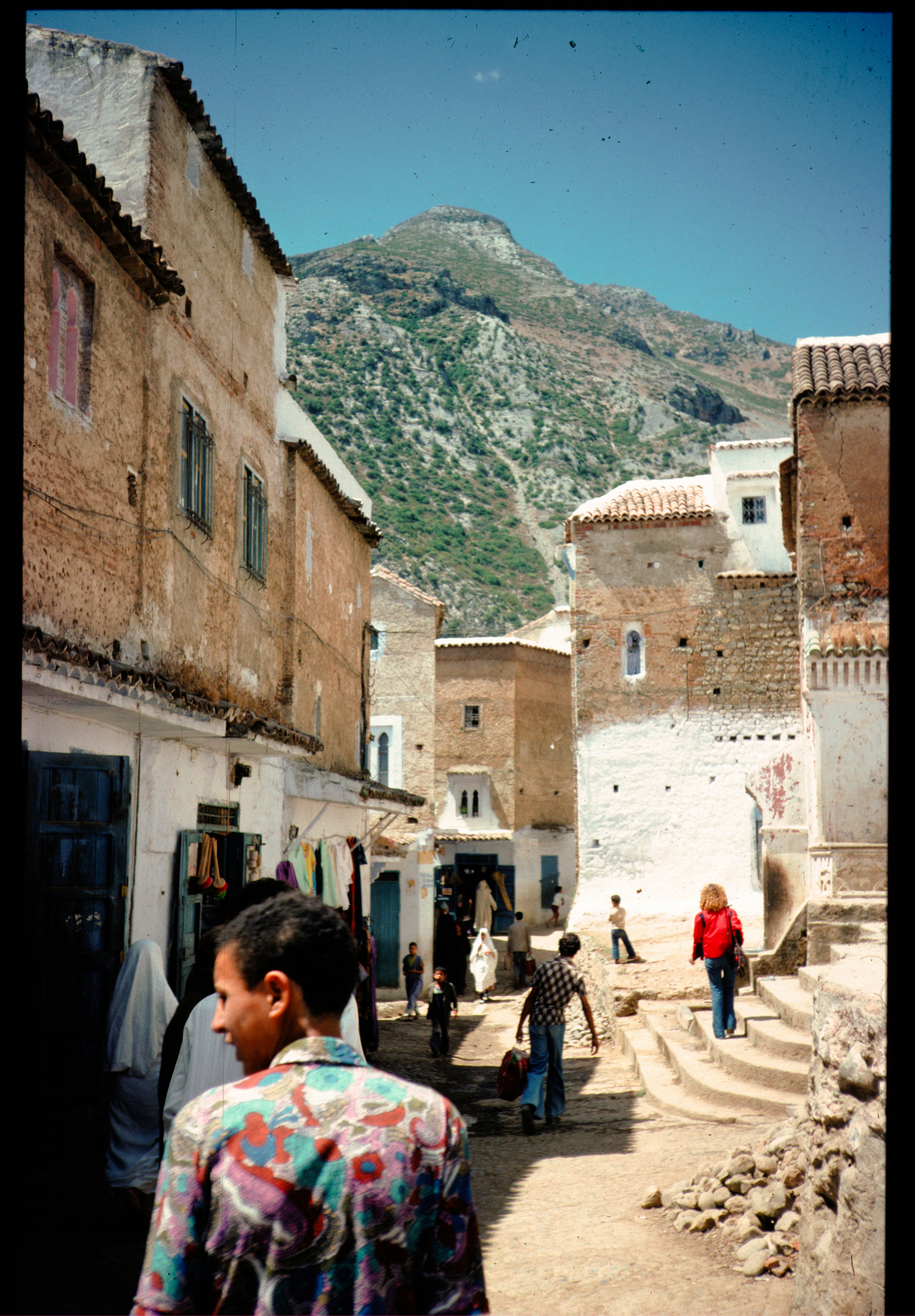 Stone Alleyways and Mountain Light