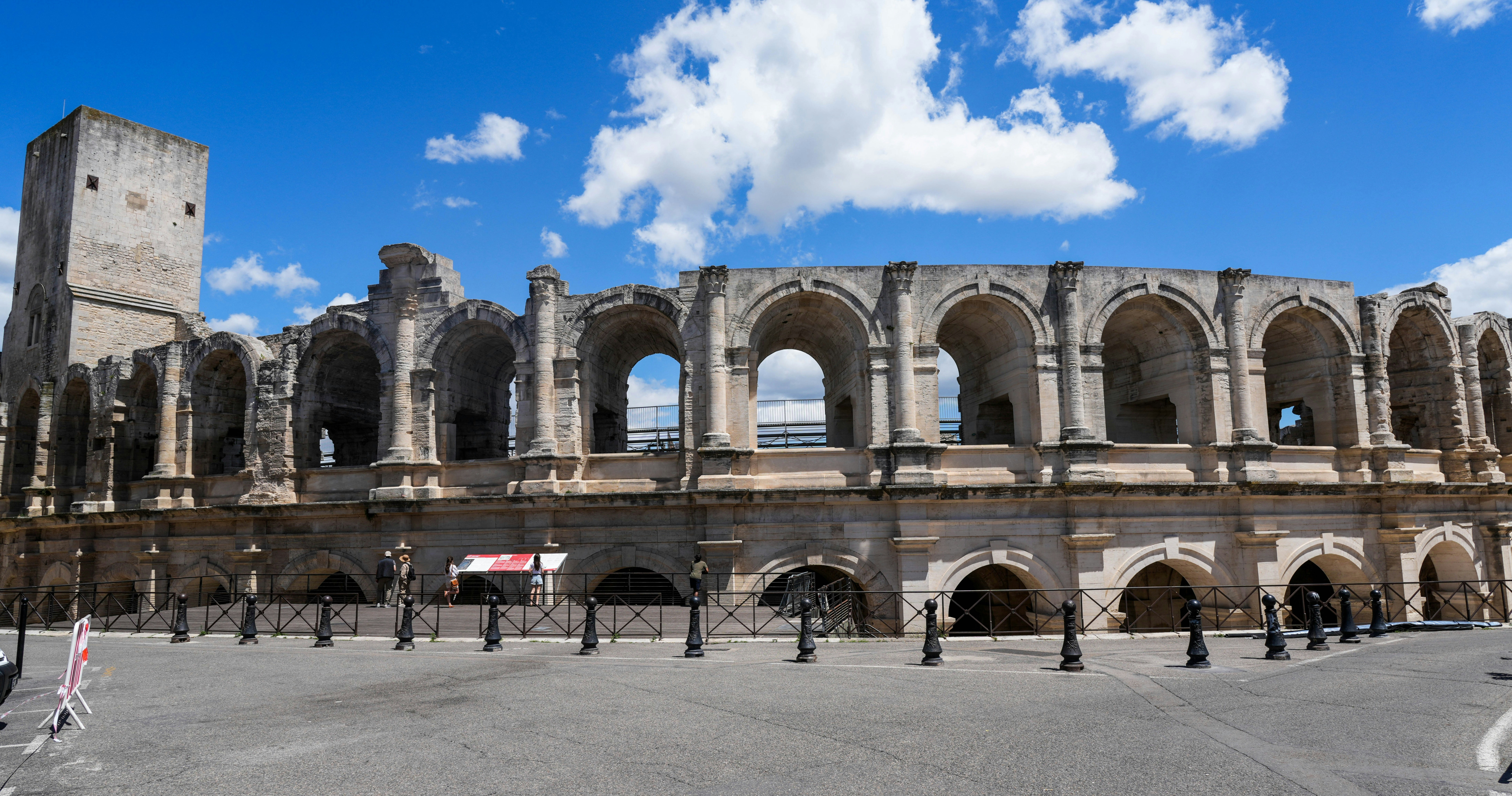 Arched Remnants Under a Cerulean Sky