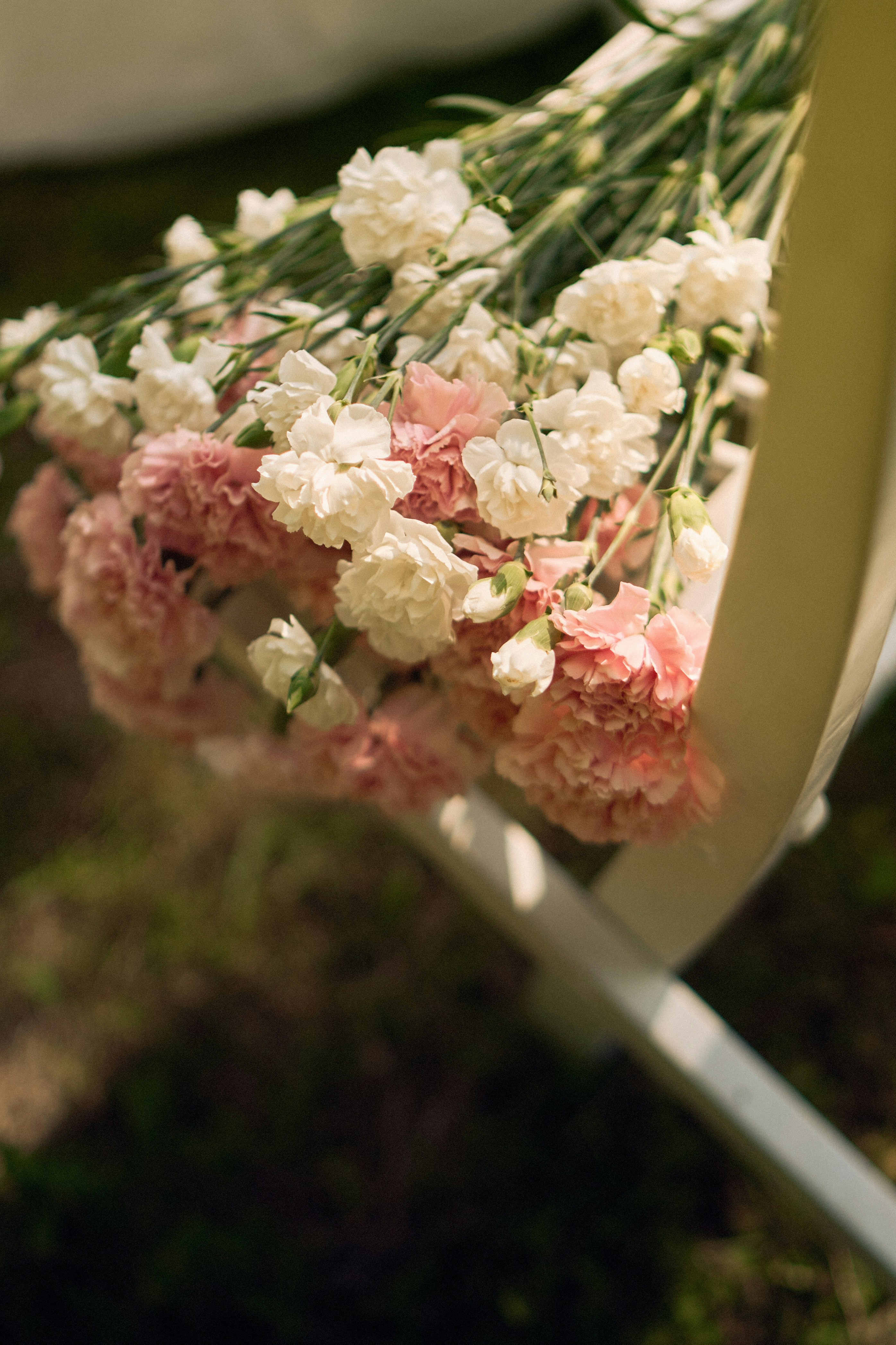 Pastel Carnation Bouquet on a Gentle Tilt