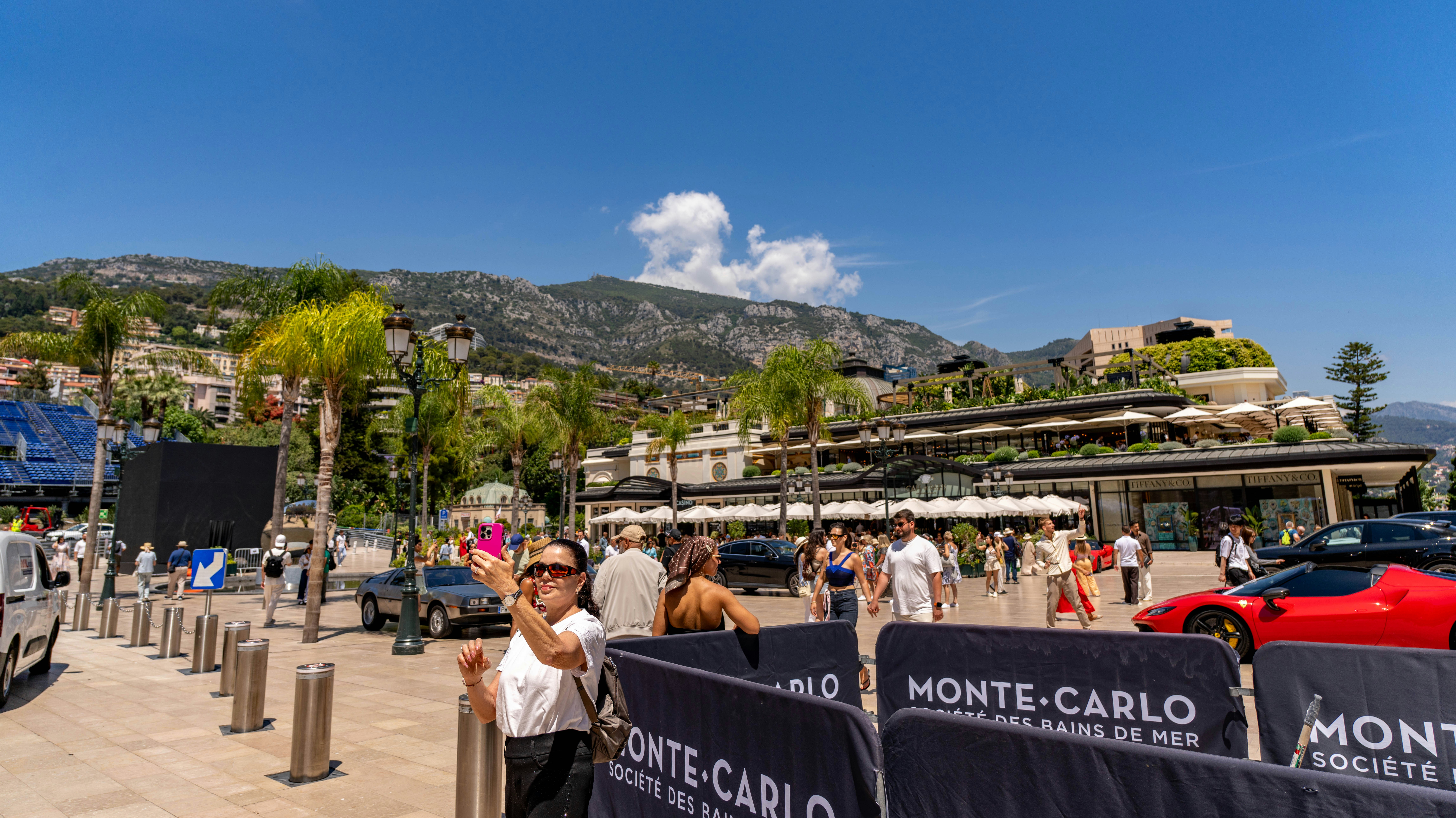Sunlit Promenade at Monte-Carlo Grand Prix Barriers